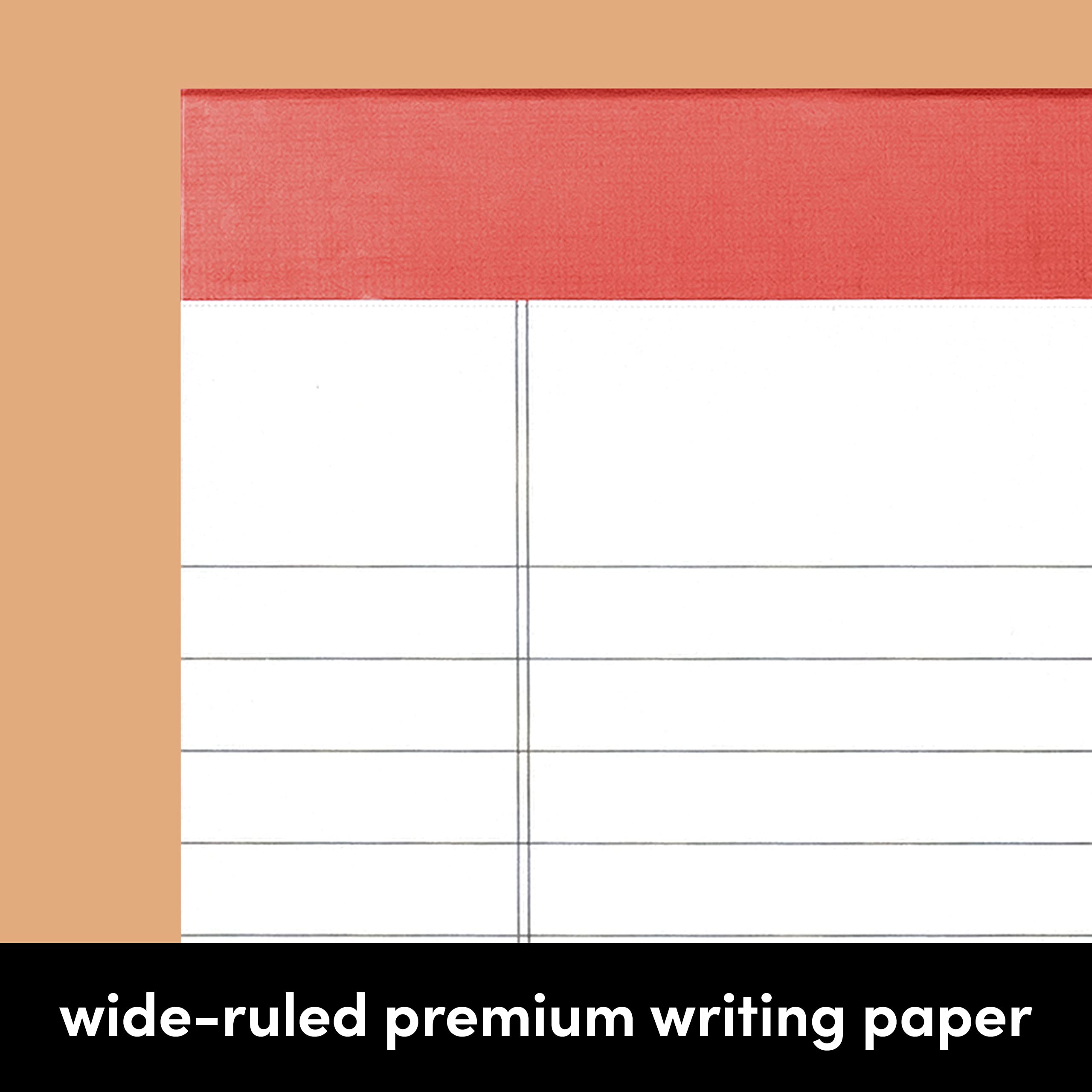 PAPERAGE Lined Legal Pads, (Rainbow), 6 Pack, 50 Sheets Each, Wide/Legal Ruled, Note Pads, Paper, 8.5 inches x 11 inchesā¦
