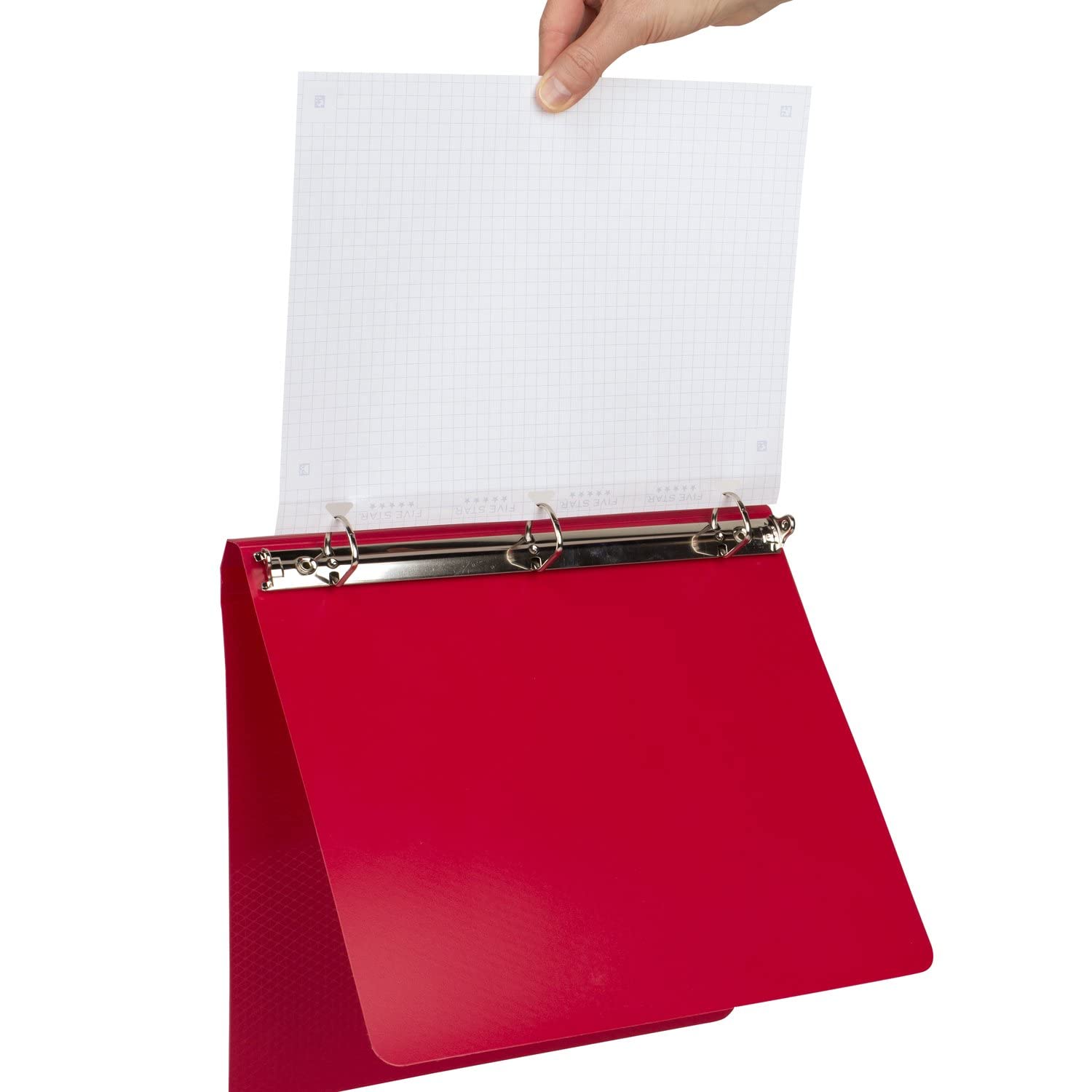 Five Star Loose Leaf Paper, 3 Hole Punched, Reinforced Filler Paper, Graph Ruled Paper, 11" x 8-1/2", 100 Sheets/Pack (17012),White