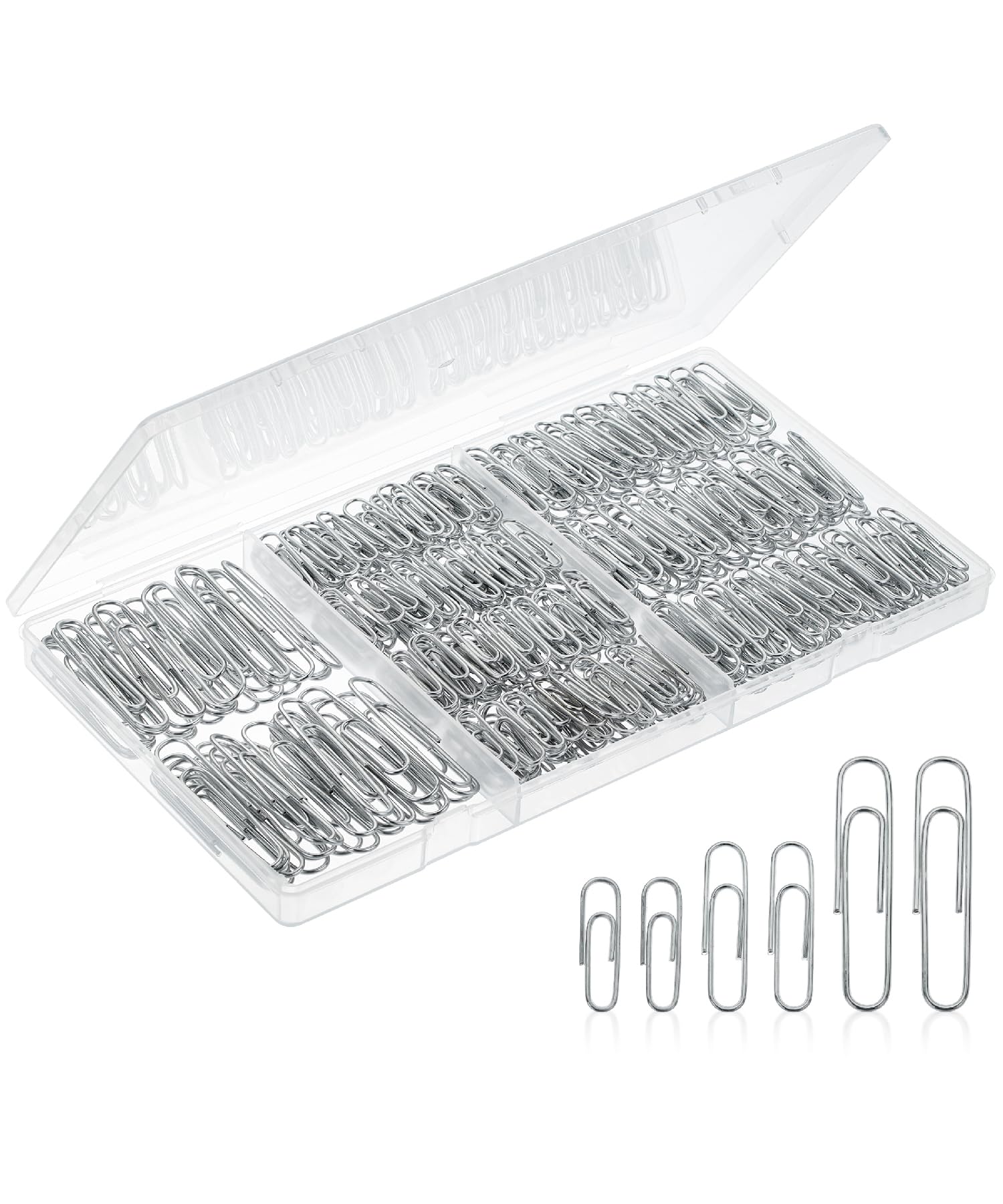 Mr. Pen- Paper Clips, 450 Pack, Silver, Paper Clips Assorted Sizes, Paperclips, Paper Clip, Large Paper Clips, Clips for Paperwork, Small Paper Clips, Big Paper Clips, Paper Clip Assortment, Clip