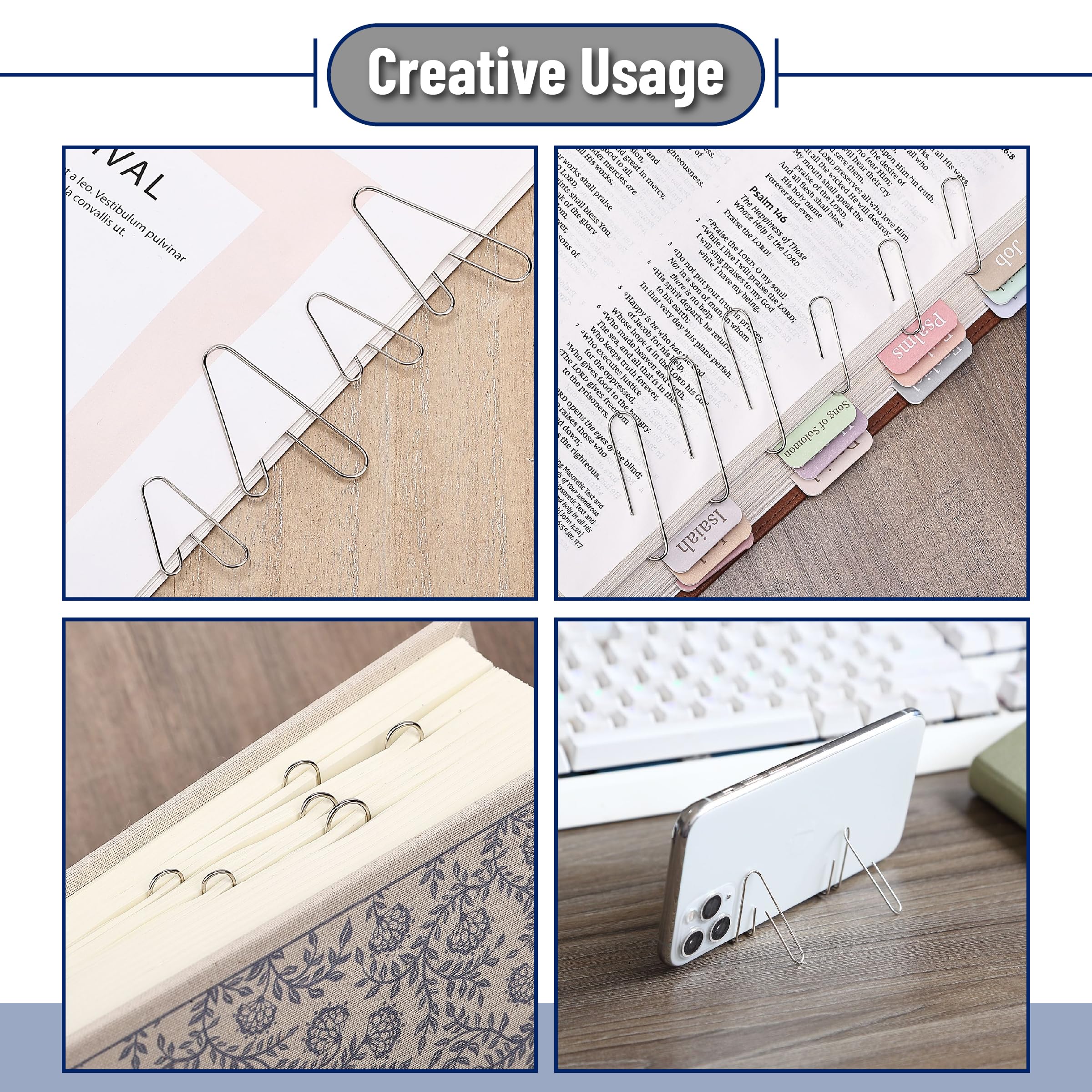 Mr. Pen- Paper Clips, 450 Pack, Silver, Paper Clips Assorted Sizes, Paperclips, Paper Clip, Large Paper Clips, Clips for Paperwork, Small Paper Clips, Big Paper Clips, Paper Clip Assortment, Clip