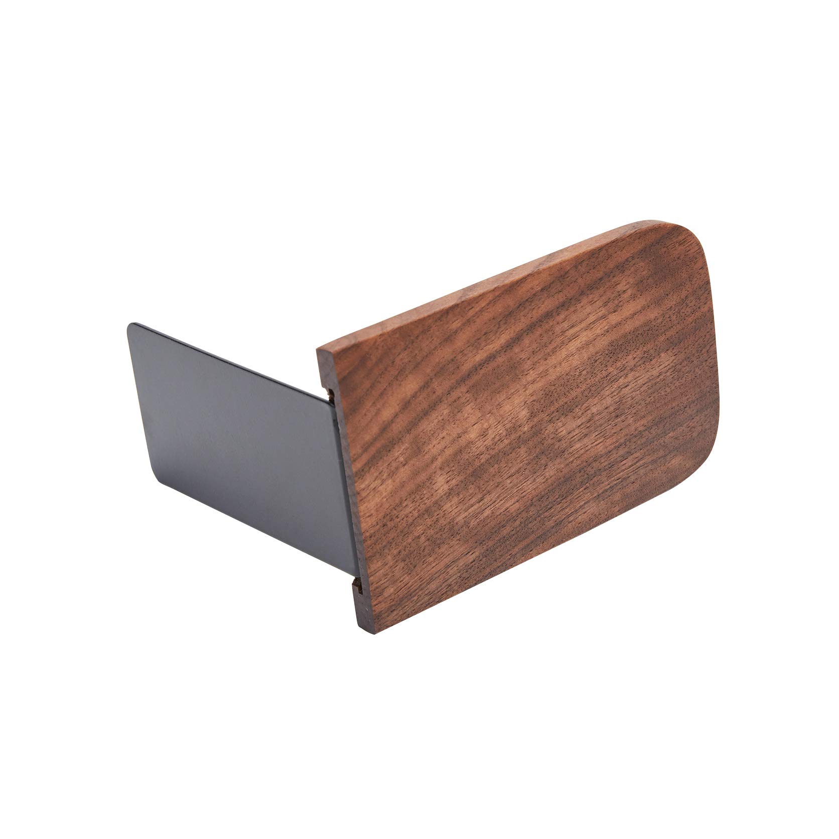 Pandapark Wood Bookends,Pack of 1 Pair,Non-Skid,Black Walnut,Office Book Stand (Black Walnut-A)