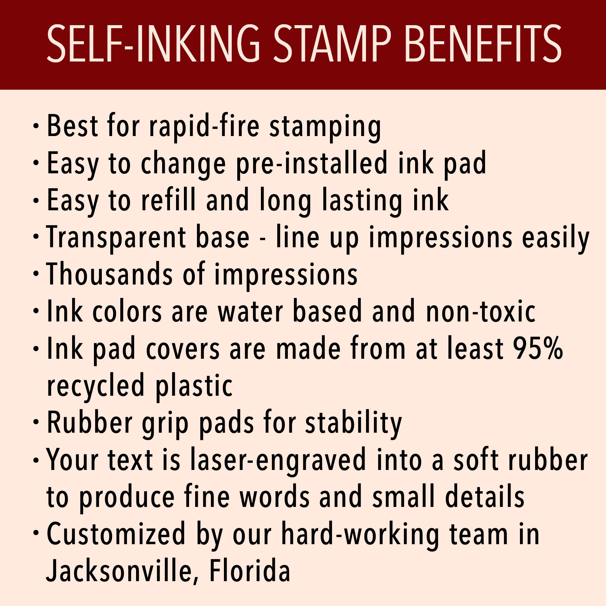 Personalized The Duncans Self-Inking Address Stamp and Ink | Custom Self-Inking Address Stamp with Name | Personalized Couples Address Stamps | Custom Rubber Address Stamp