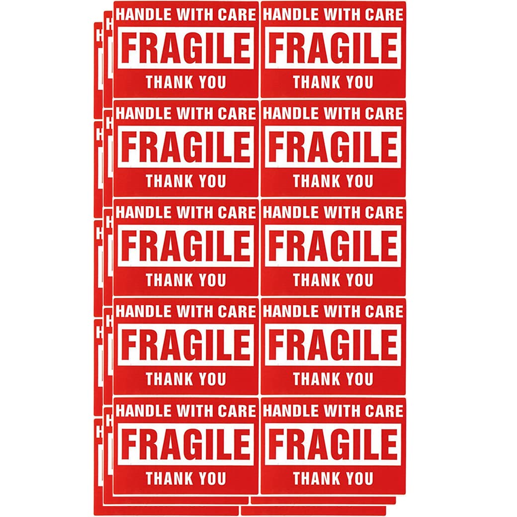 2 Pack of Mighty Gadget Bubble Cushioning Wrap Rolls, 12" x 72β ft Total, Perforated Every 12" for Packaging, Shipping, Mailing with 30 Bonus Fragile Stickers Included (Pink)