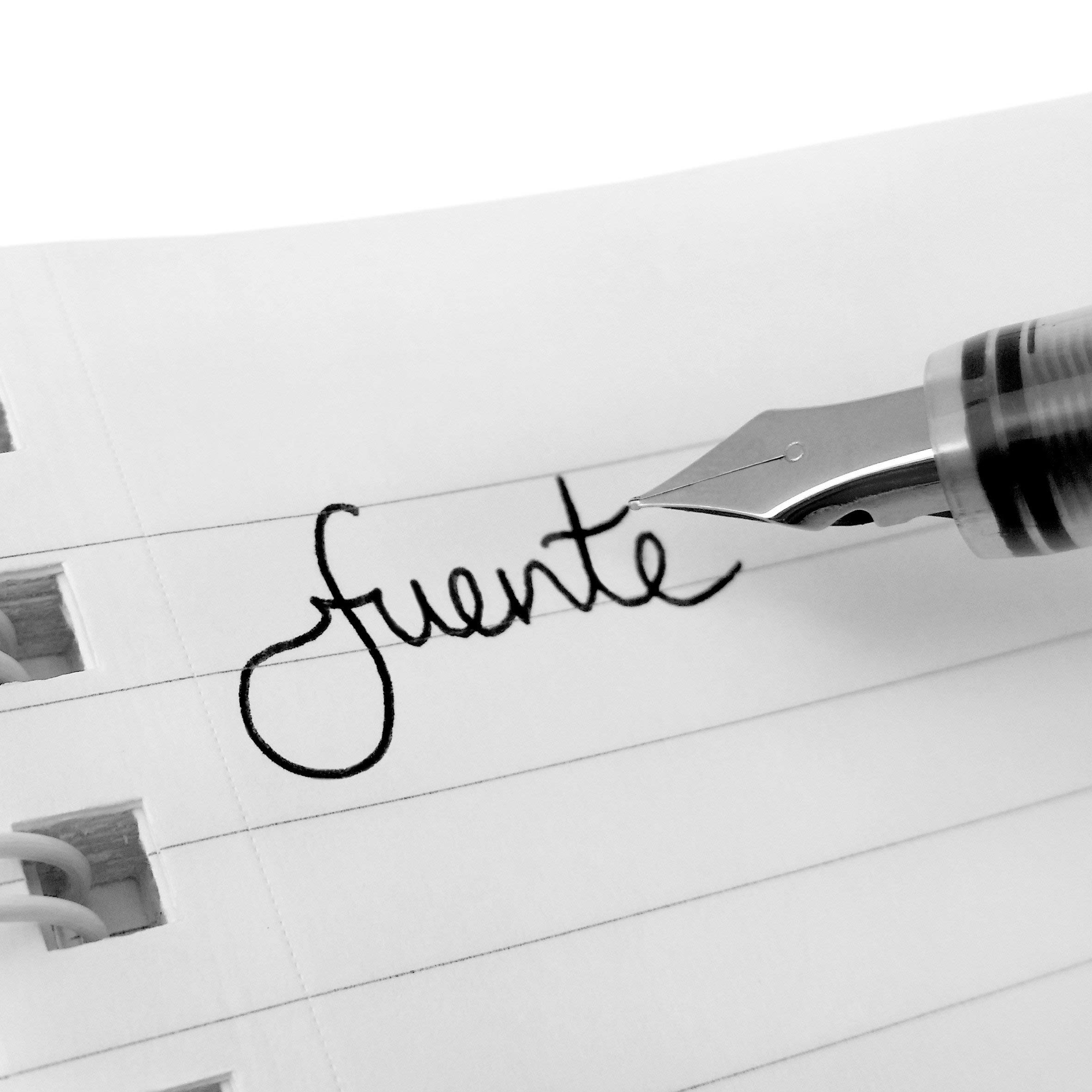 Zebra Fuente - Disposable Fountain Pen - One of Each Coloured Ink - Pack of 7