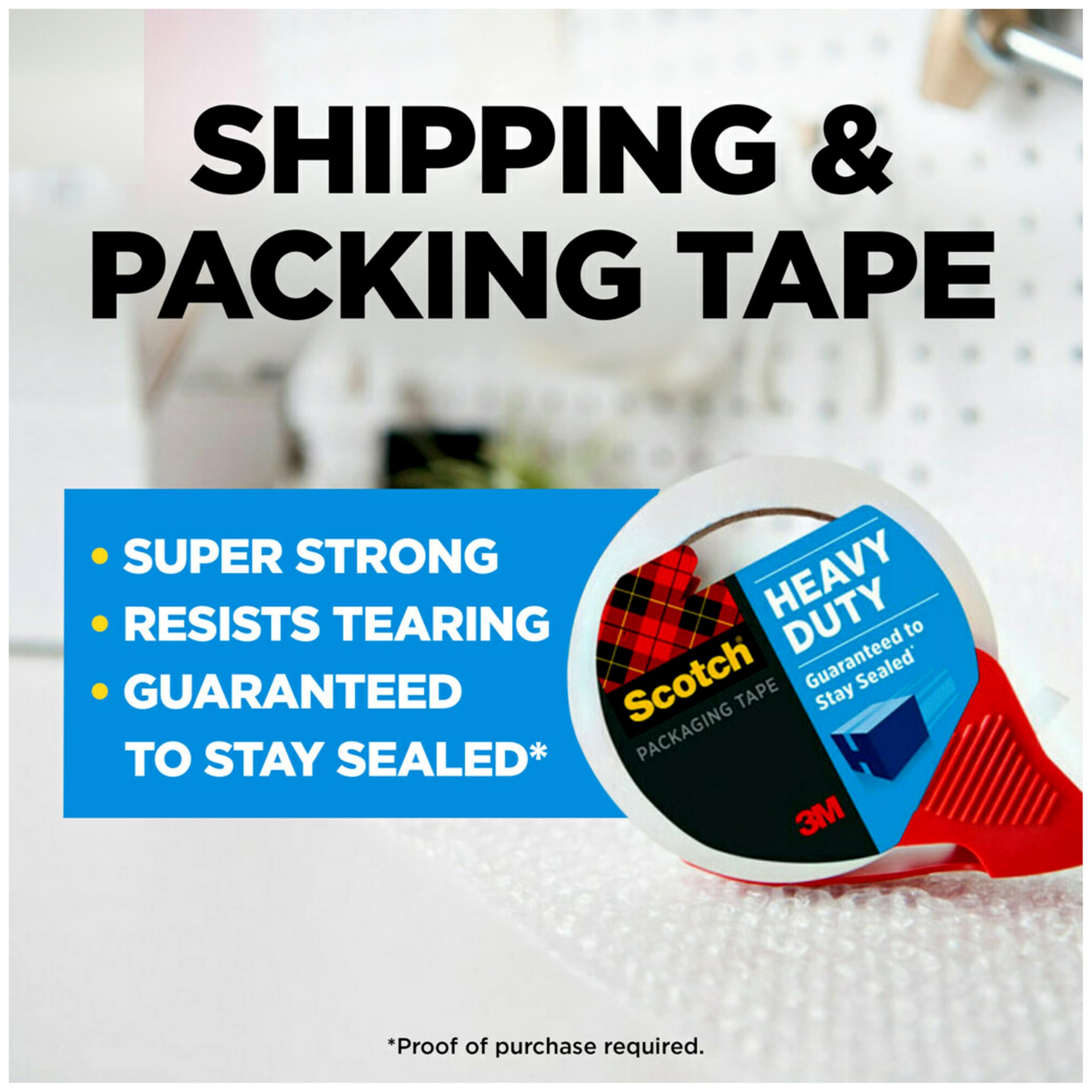 Scotch Heavy Duty Packing Tape with Dispenser