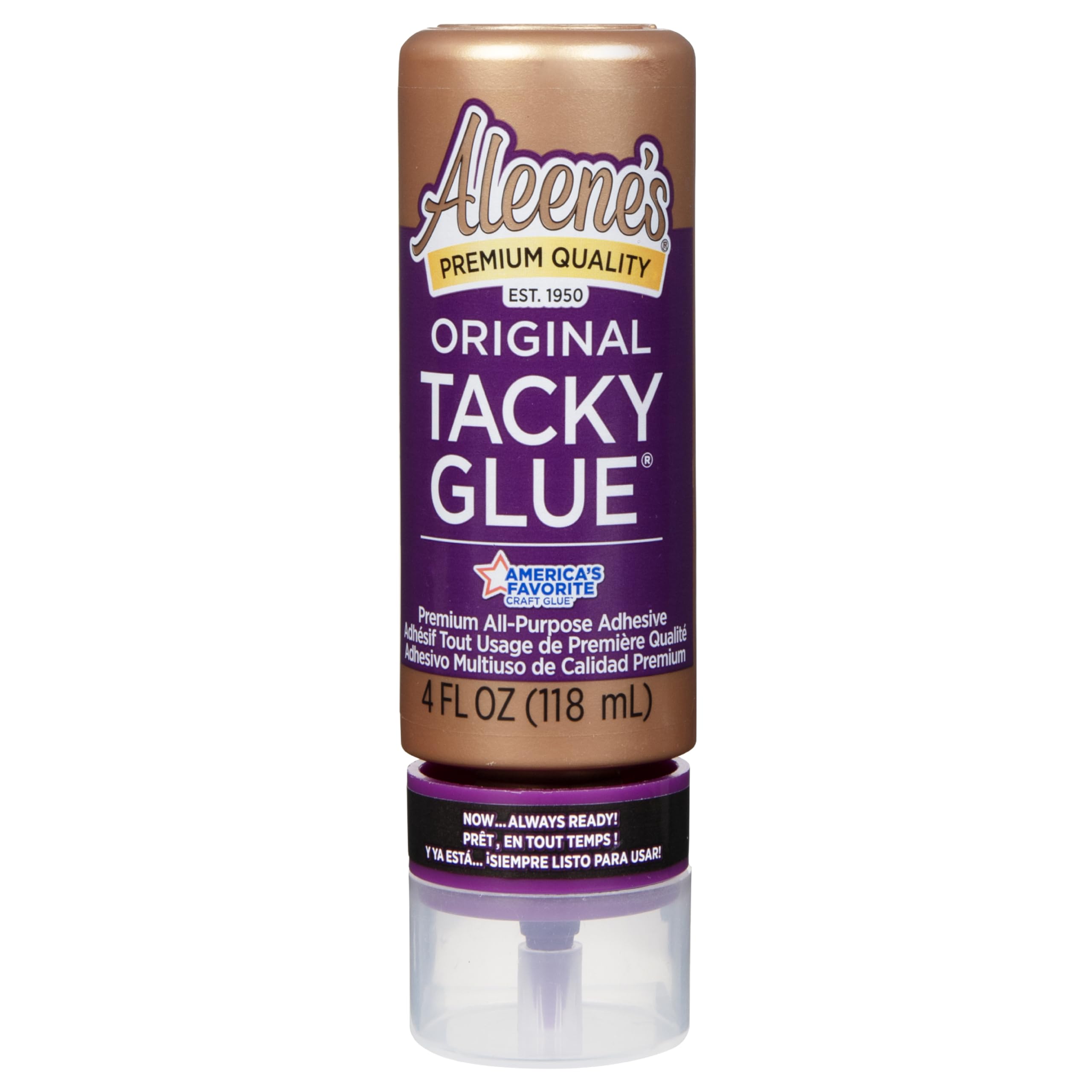 Aleene's Always Ready Tacky Glue, 4 oz, Original