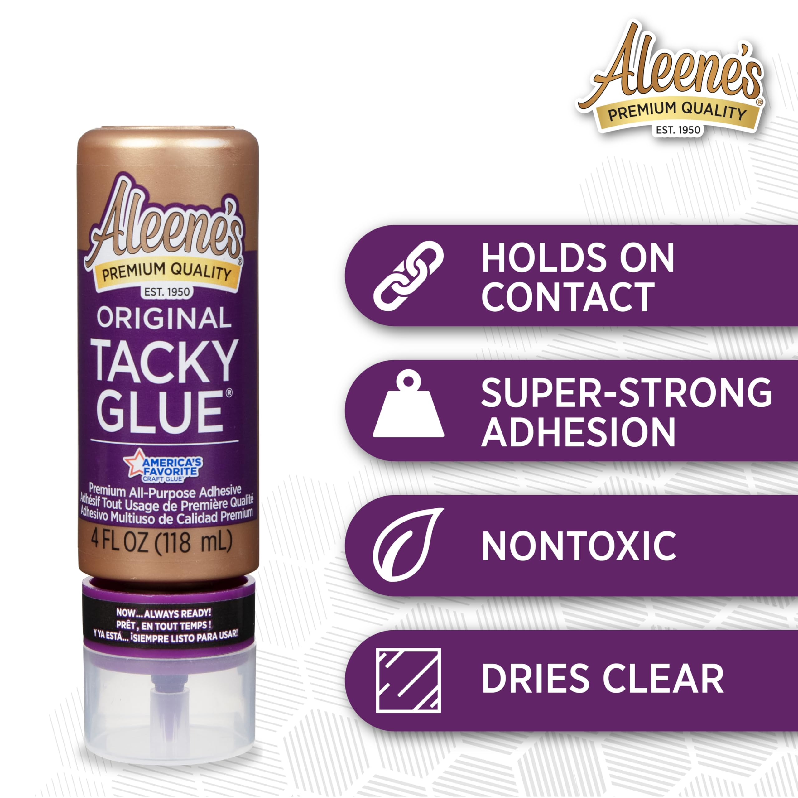 Aleene's Always Ready Tacky Glue, 4 oz, Original