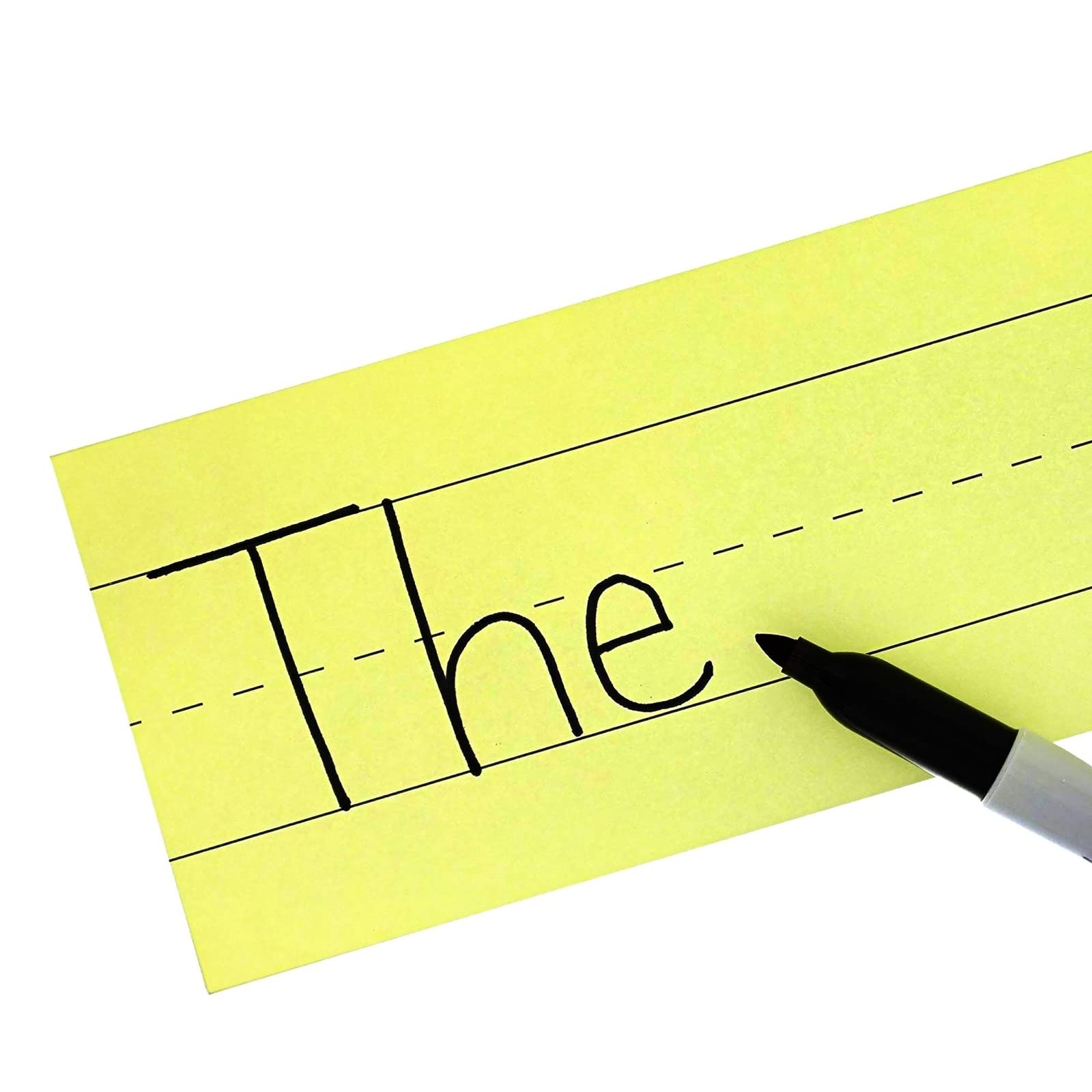100 Pack Sentence Strips for Teachers, 3 x 24 Lined Paper Borders for Classroom, Bulletin Board, 5 Colors