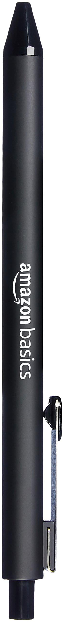 Amazon Basics Retractable Ballpoint Pen - Black, 1.2mm, 12-Pack