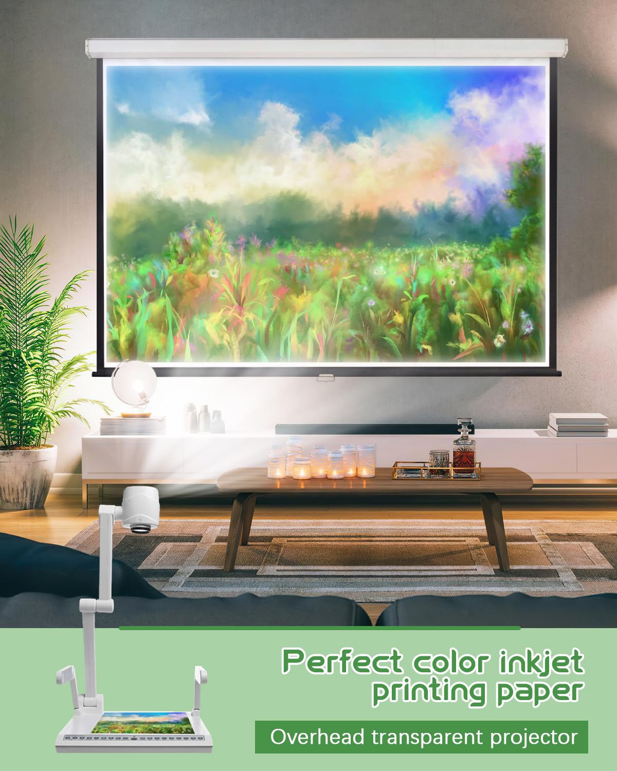 Transparency Film for Inkjet Printers 30 Sheets Transparency Paper Sheets for Overhead Projector 100% Clear 8.5 x 11 Inches