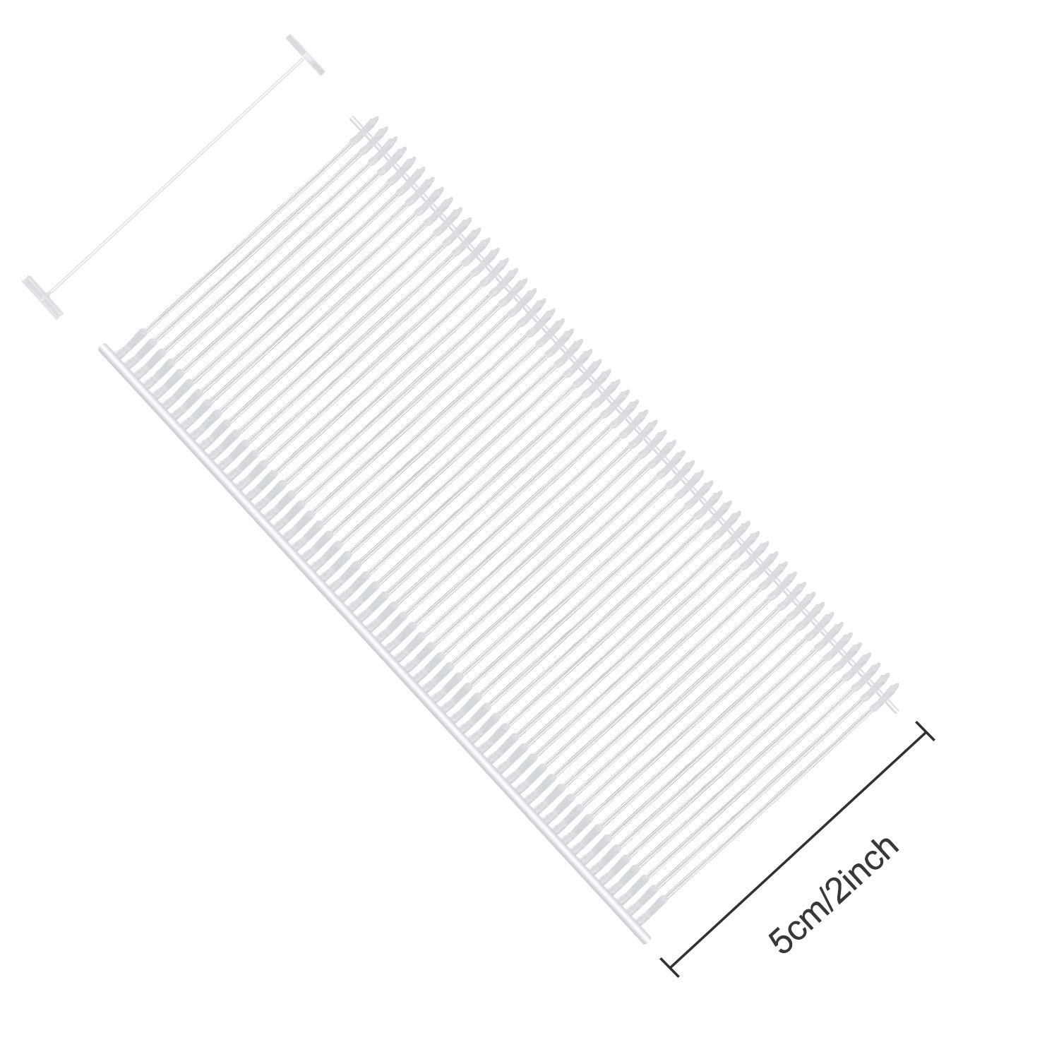 2 inch Standard Tagging Gun Fasteners, BS ONE 5000pcs Clothing Tag Barbs Attachments Price Label for All Standard Price Tag Gun