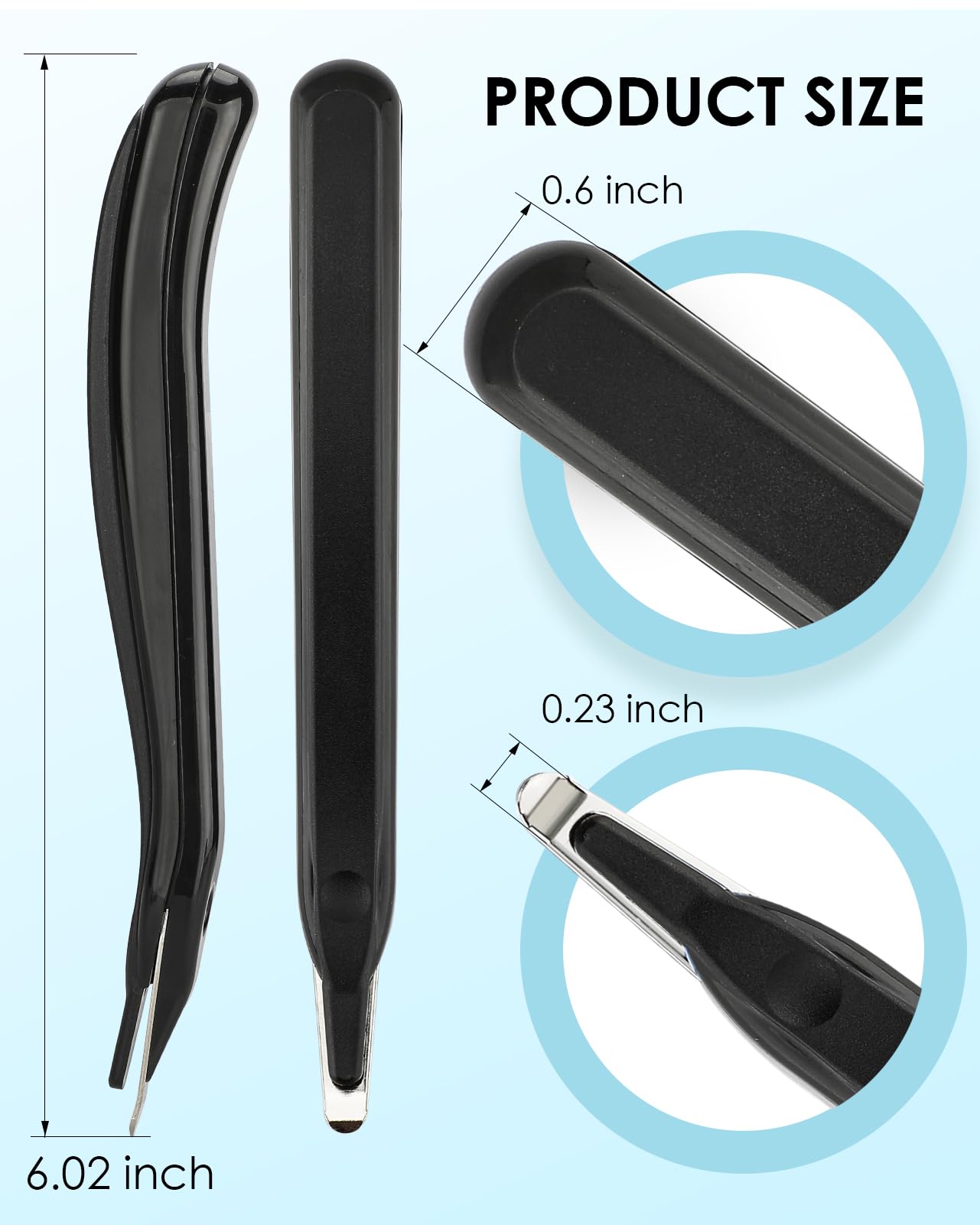 KTRIO Staple Remover Professional Magnetic Easy Staple Removers Stapler Remover Staple Remover Tool Staple Puller Remover Staple Pullers for Office, School and Home, 3 Pack Black