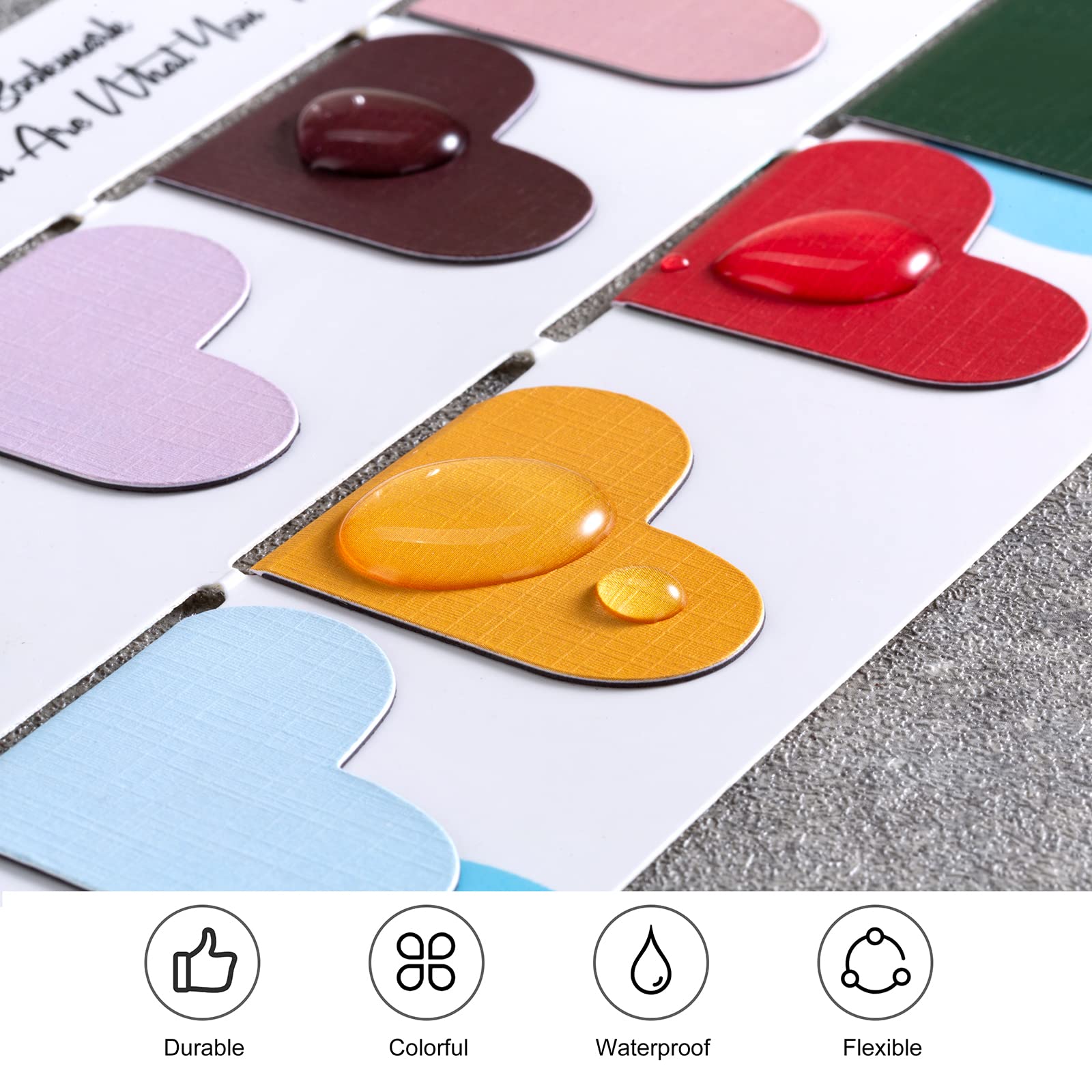 10 Pack Heart Cute Magnetic Bookmarks Bulk for Books, Assorted Magnetic Page Corner Bookmarks for Book Lovers,Kids,Women,Men,Teachers,Students,Birthday Christmas Graduation Gift (2-Side Printed)