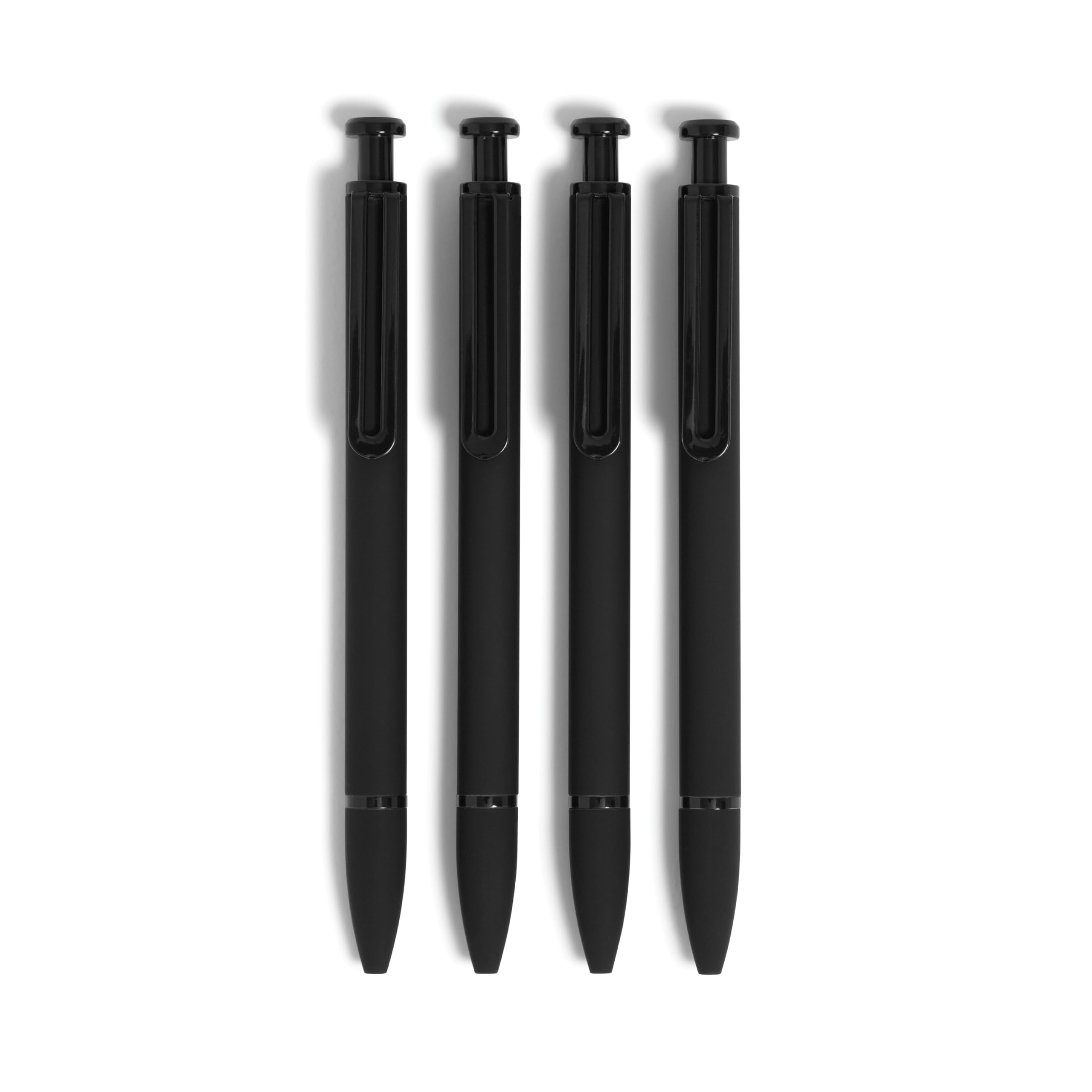 U Brands Soft Touch Midnight Monterey Ballpoint Pens, 1 mm, 4 Count (5136E06-24)