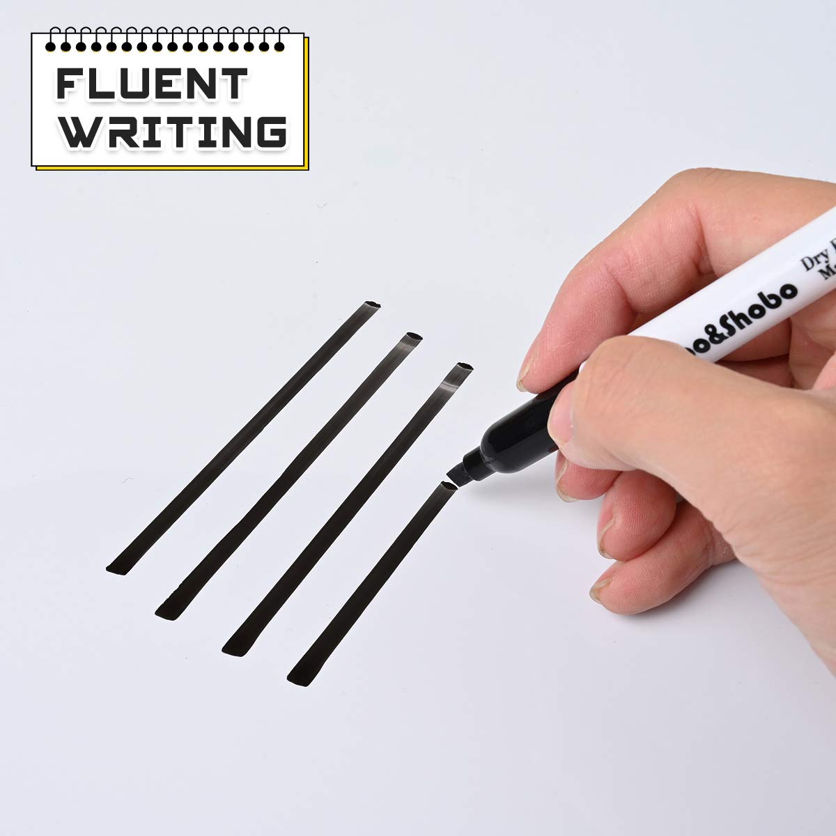 Dabo&Shobo Dry Erase Markers, （80 Count, Black,Chisel Tip）-White Board Markers Dry Erase，Whiteboard Pens ，Very Suitable for Writing on The School、 Office 、Home Dry Erase whiteboard Mirror Glass