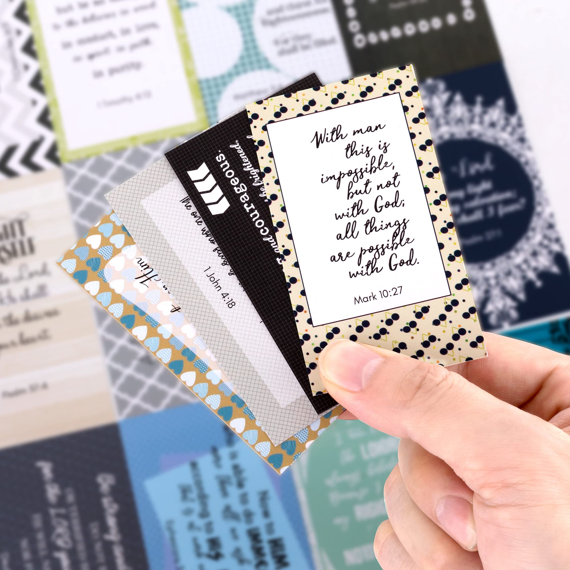 100 Prayer Cards for Women with Assorted Bible Verses, Mini Scripture Cards for Women’s Bible Studies, Inspirational Religious Christian Gifts for Women