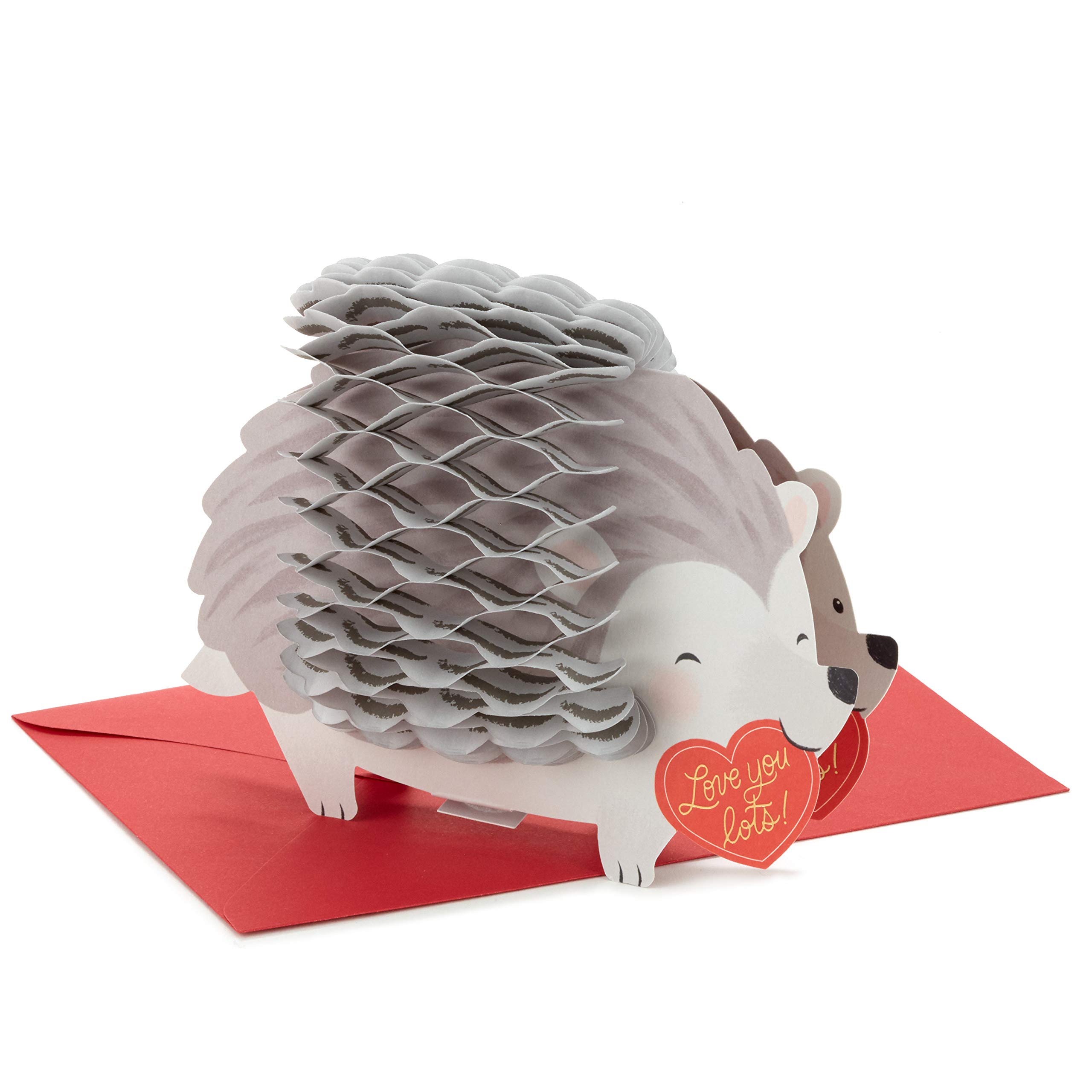 Hallmark Paper Wonder Pop Up Valentines Day Card (Honeycomb Hedgehog)