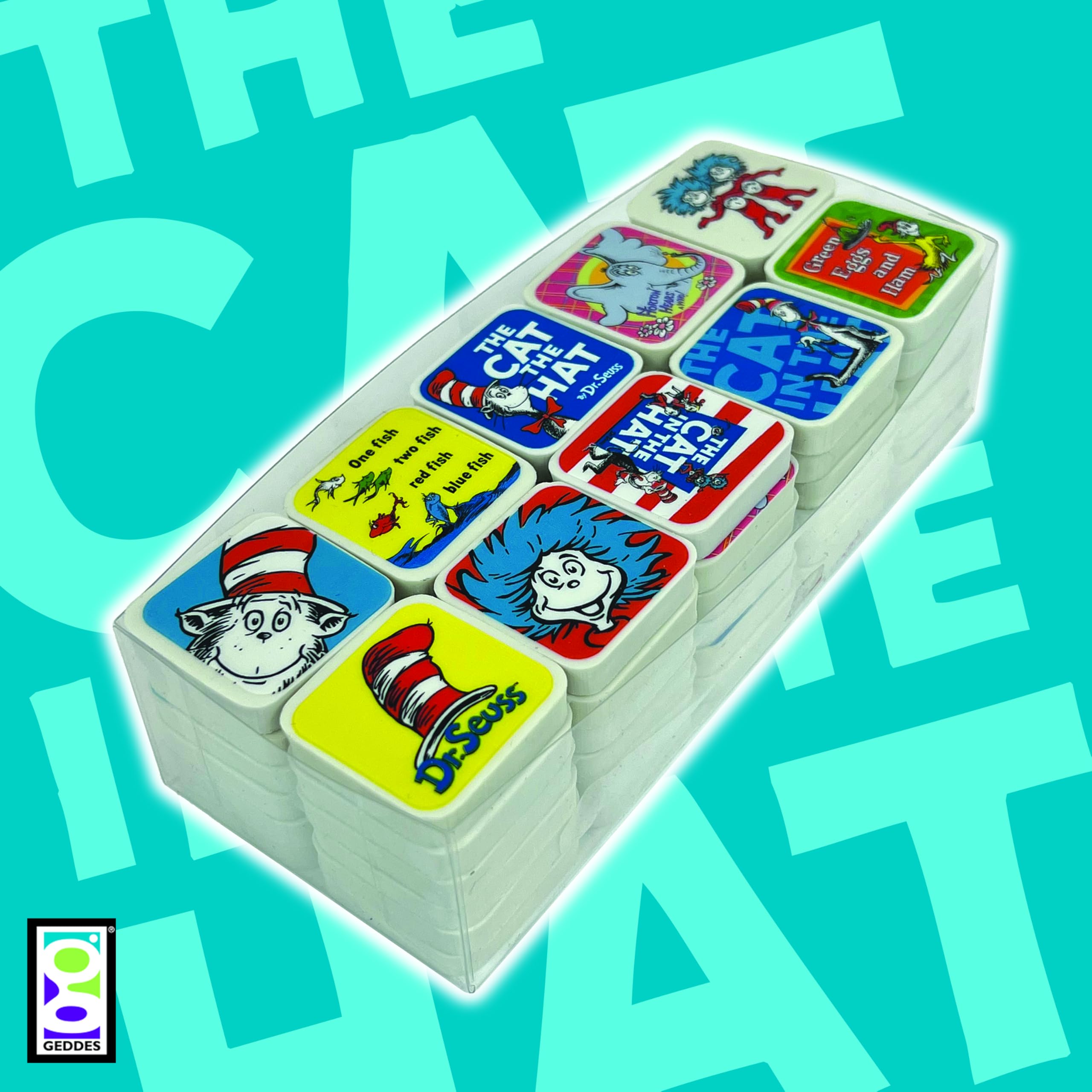 Raymond Geddes Dr. Seuss Character Erasers for Kids (Pack of 60)