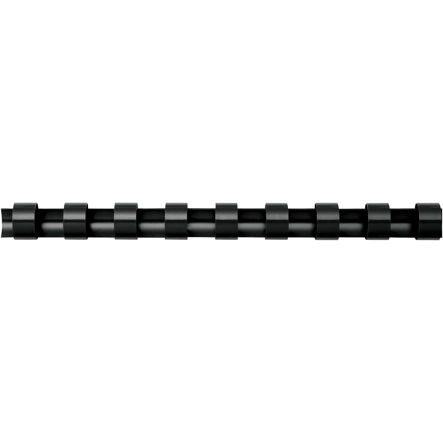 Fellowes 52326 Plastic Binding Combs - Round Back, 1/2 Inches, 90 sheets, Black, 100 Pack