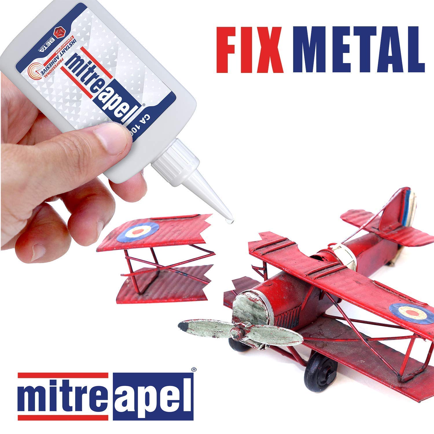 MITREAPEL CA Glue with Activator (0.80 oz - 3.30 fl oz.) - CA Glue for Woodworking - Cyanoacrylate Glue and Activator Spray - Crazy Glue, Super Glue for Crafts and DIY Projects - (1 Pk)