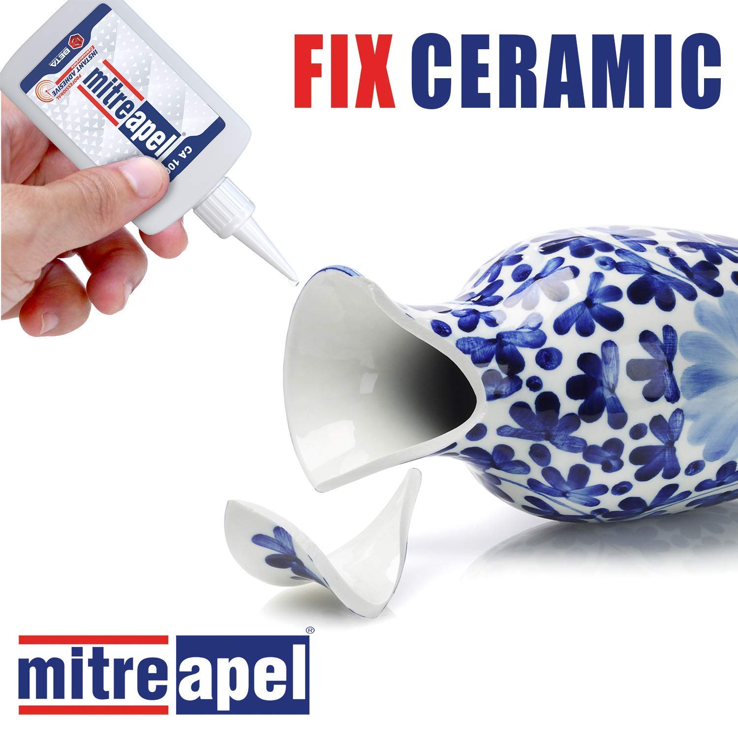 MITREAPEL CA Glue with Activator (0.80 oz - 3.30 fl oz.) - CA Glue for Woodworking - Cyanoacrylate Glue and Activator Spray - Crazy Glue, Super Glue for Crafts and DIY Projects - (1 Pk)