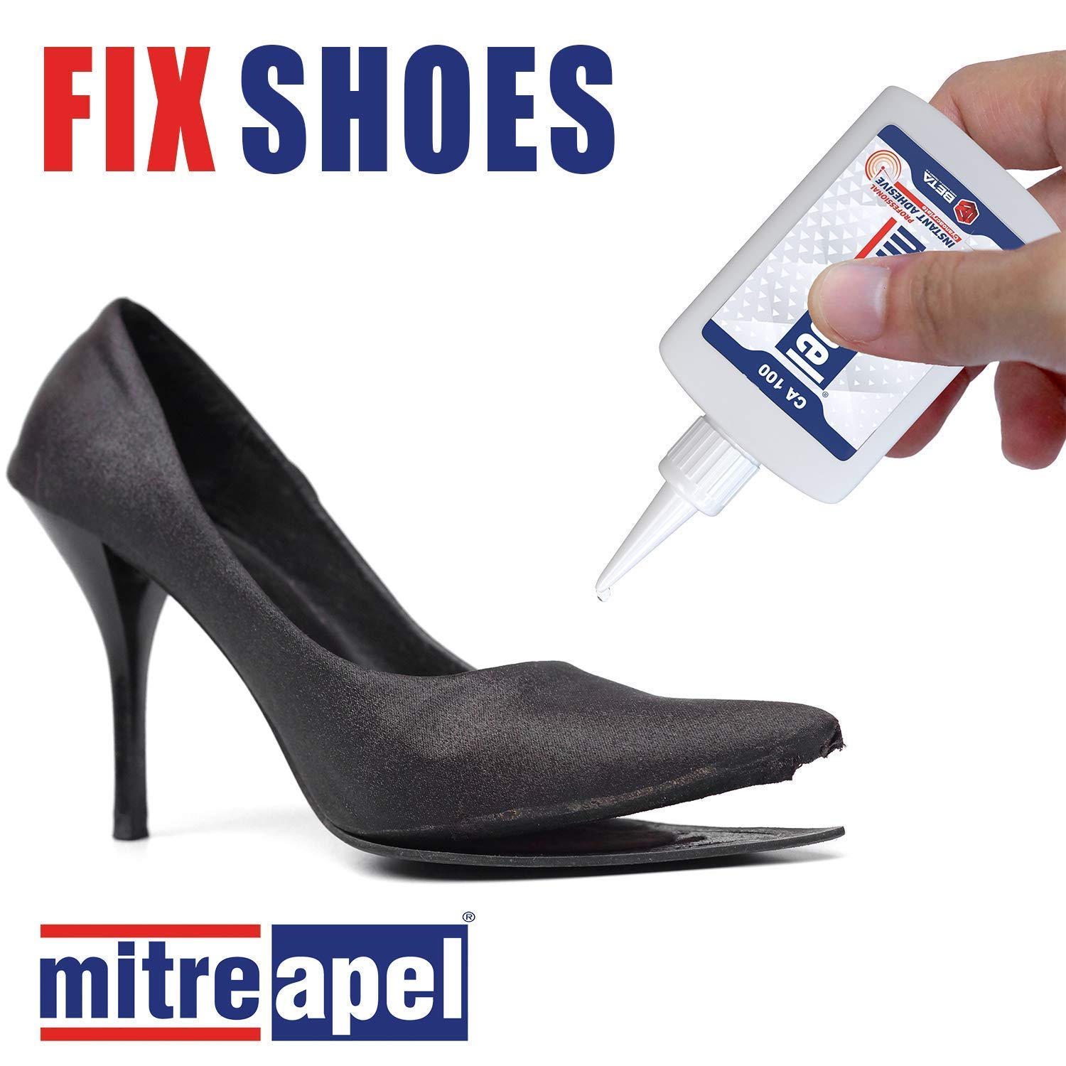 MITREAPEL CA Glue with Activator (0.80 oz - 3.30 fl oz.) - CA Glue for Woodworking - Cyanoacrylate Glue and Activator Spray - Crazy Glue, Super Glue for Crafts and DIY Projects - (1 Pk)