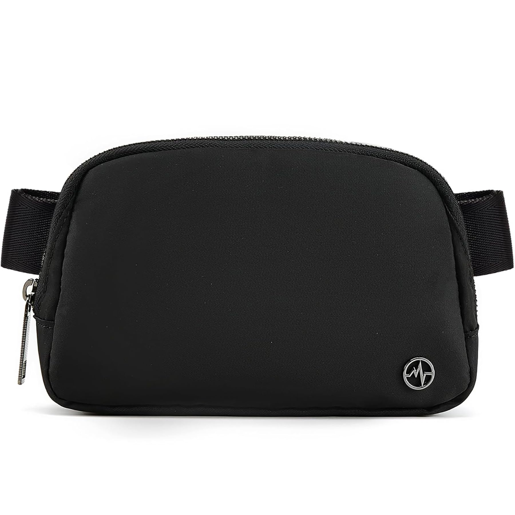 Pander Cross Body Fanny Pack for Women, Fashion Waist Packs, Crossbody Bags, Everywhere Belt Bag with Adjustable Strap (Metal Zipper, Black Onyx)