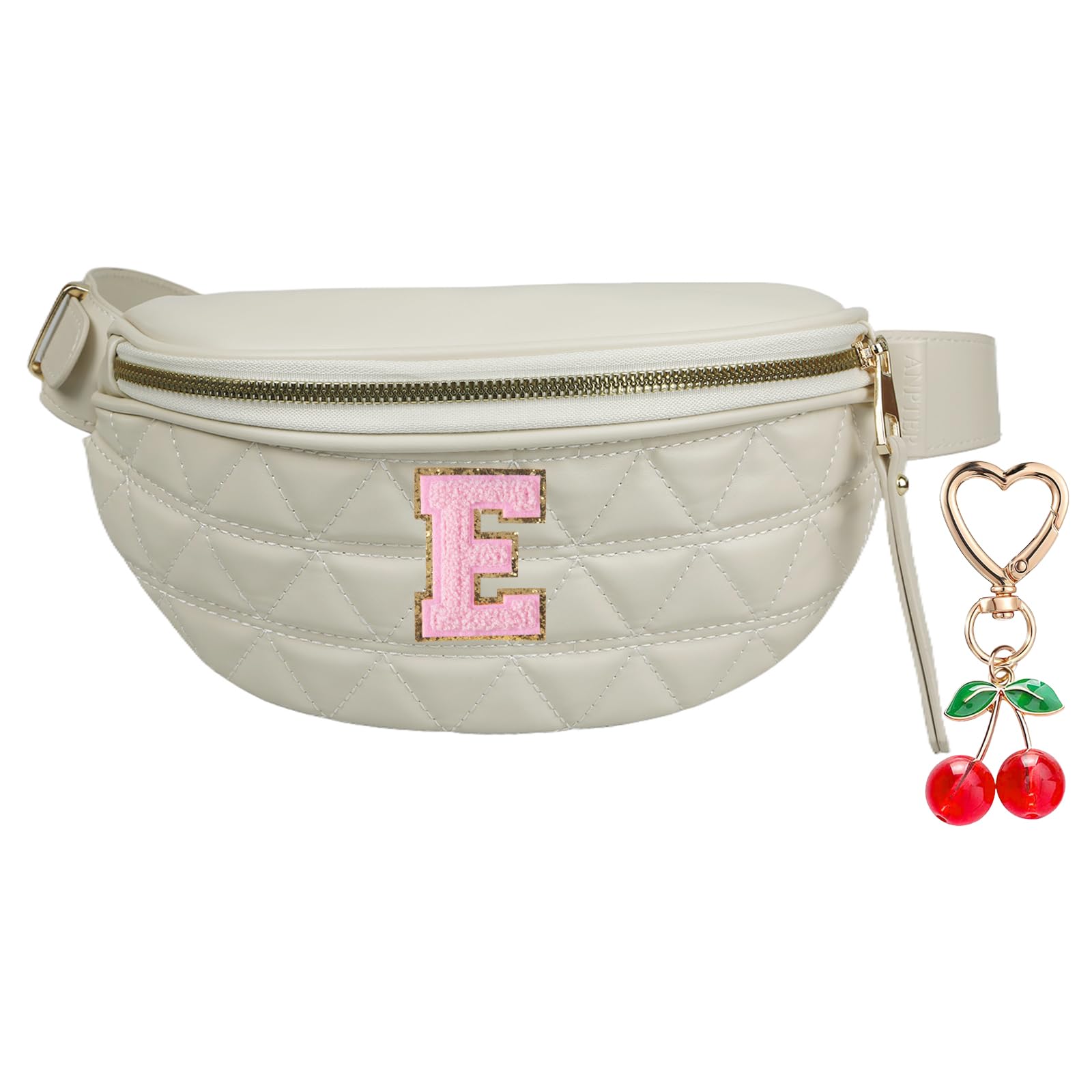 Fashion Waist Packs for Women Fanny Packs Quilted Belt Bag Festival Bum Bags Crossbody Waist Purse for Sports Workout Traveling Running Casual(Women Fanny Pack for Beige)