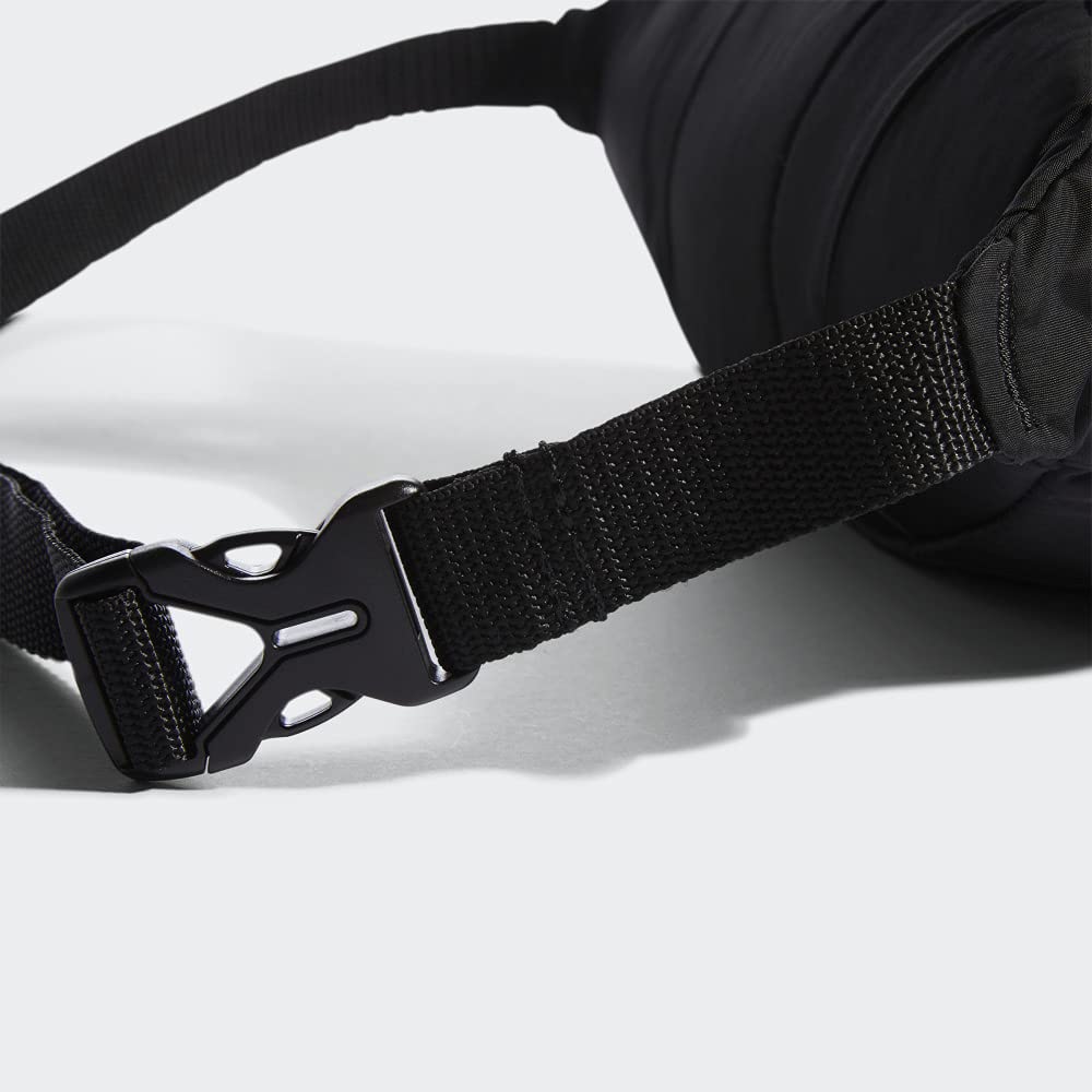 adidas Core Waist Pack Fanny Bag, Black/White/Gold Metallic, One Size