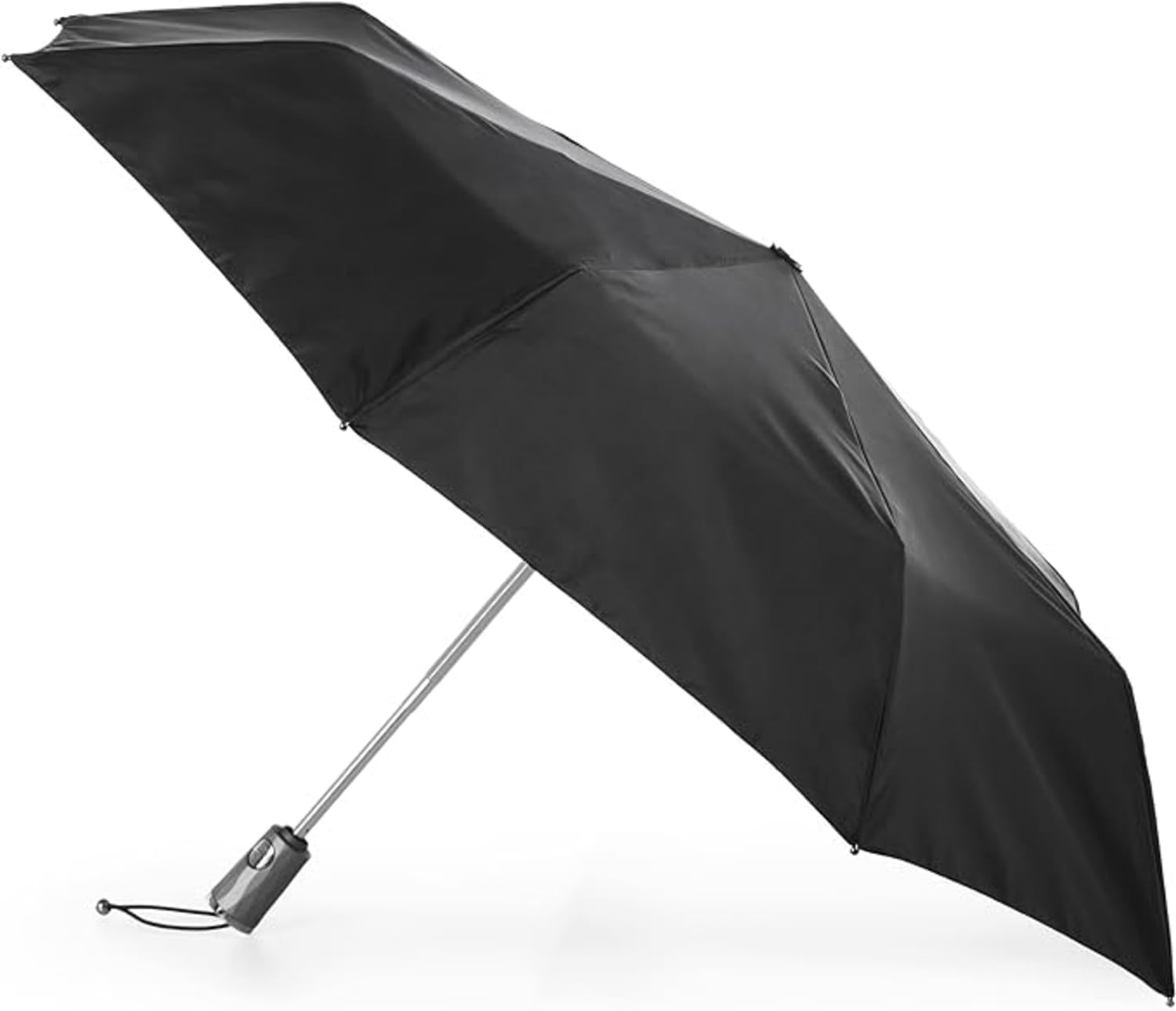 totes Titan Automatic Open Close Windproof & Water-Resistant Foldable Umbrella, Black