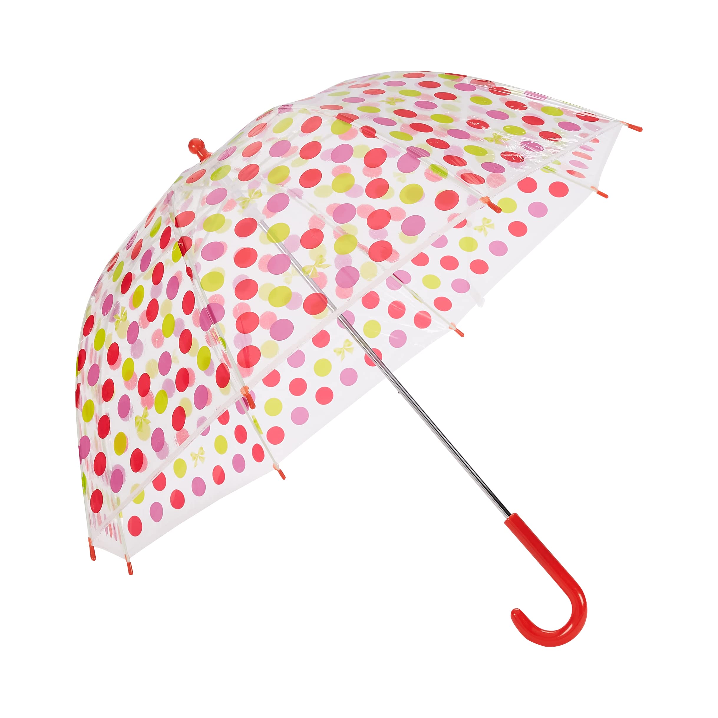 Amazon Basics Kids Clear Bubble Umbrella - Dots