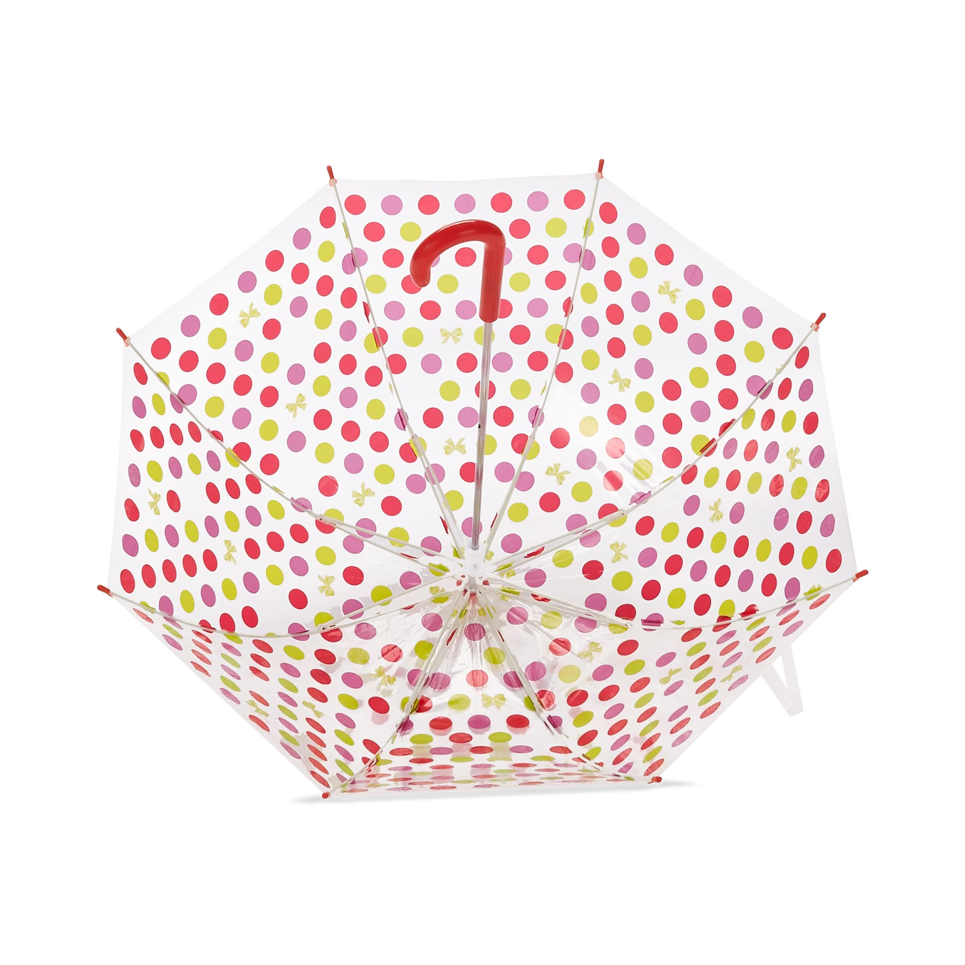 Amazon Basics Kids Clear Bubble Umbrella - Dots