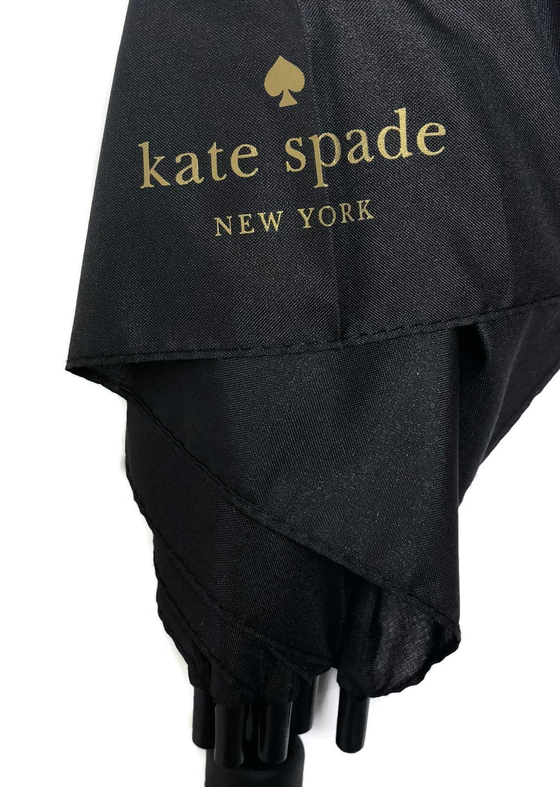Kate Spade New York Large Lightweight Travel Umbrella, Black Cat