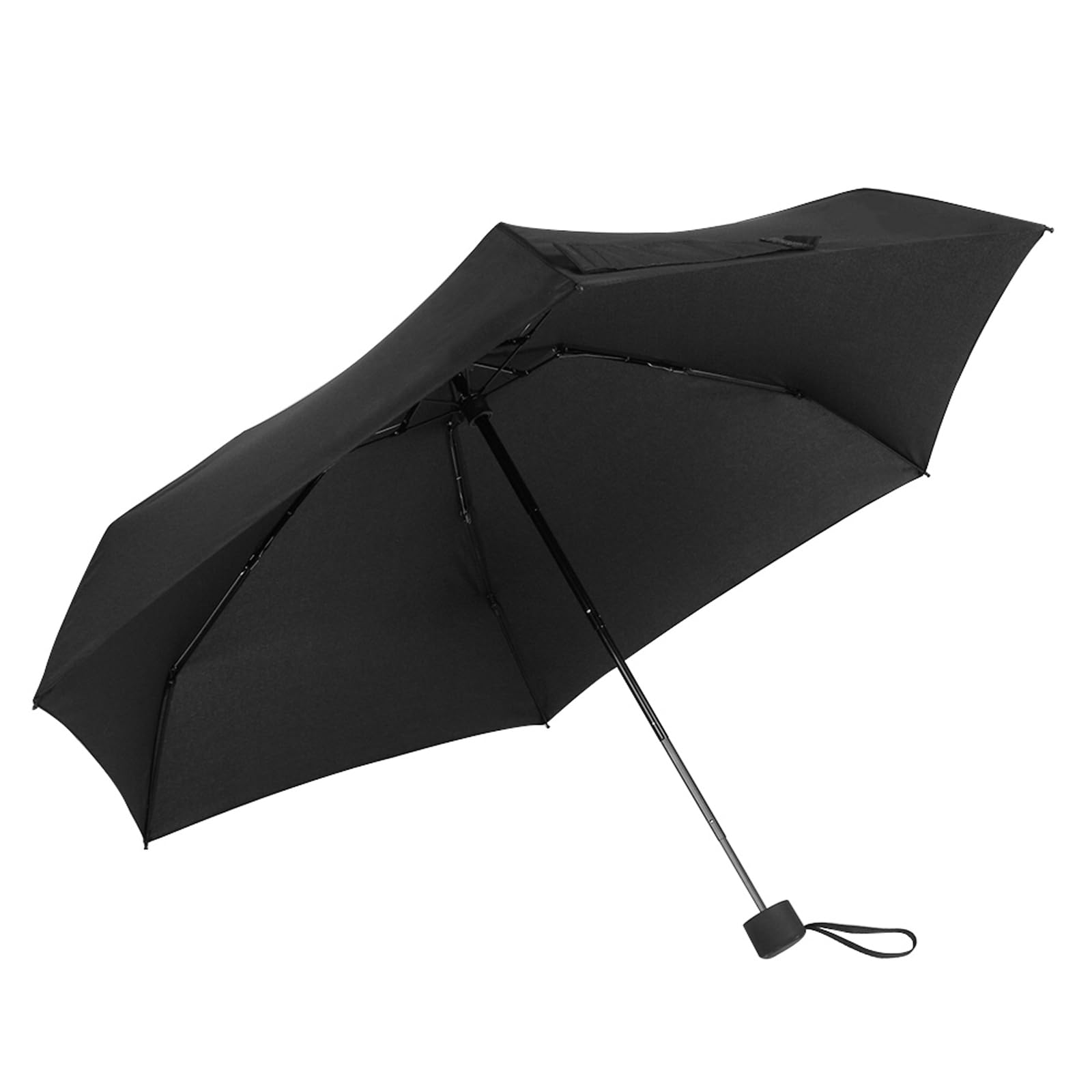 GAOYAING Compact Travel Umbrella with Case Sun&Rain Lightweight Small and Compact Suit for Pocket Black,34 Inches