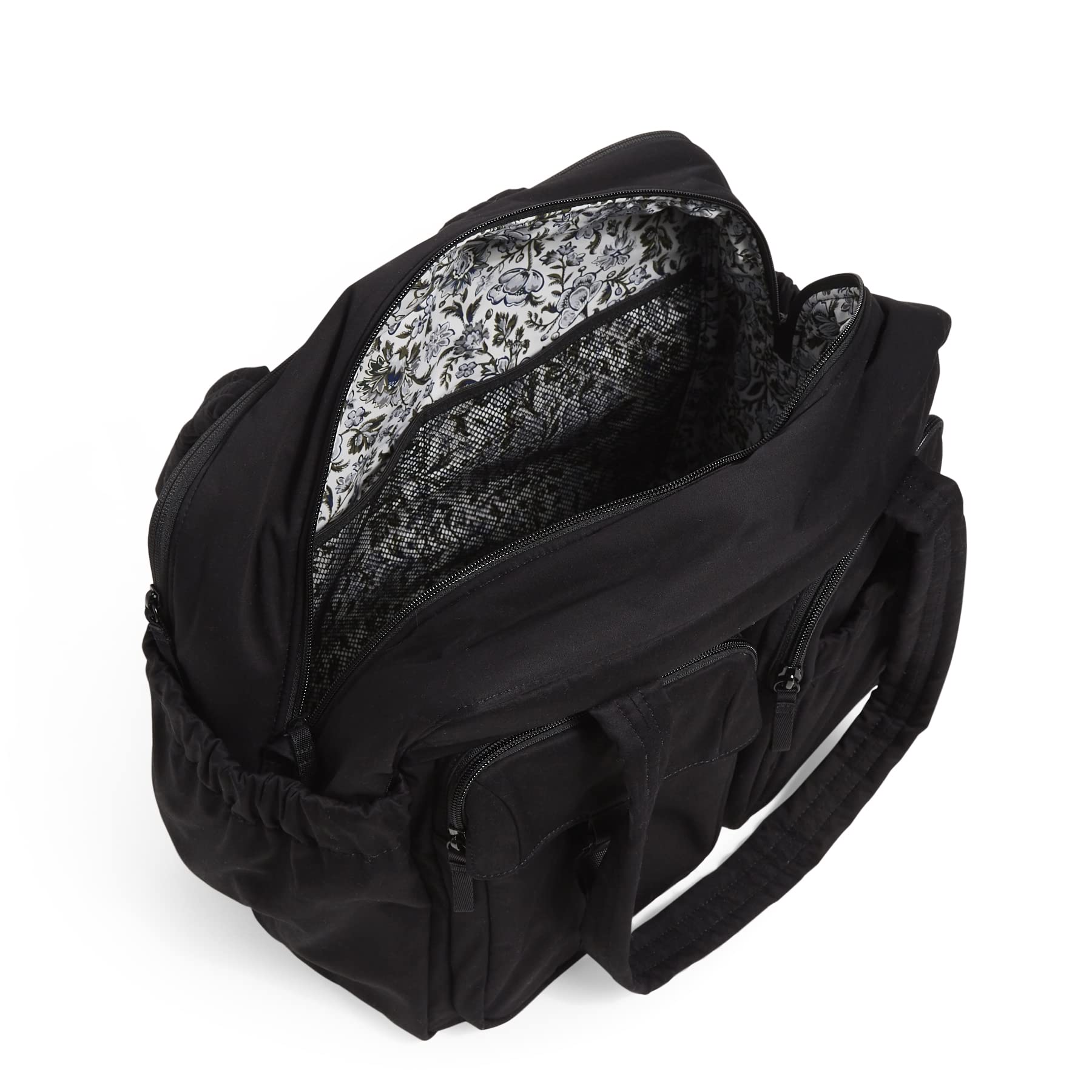 Vera Bradley Womens Cotton Utility Oversized Tote Travel Bag, Mulled Wine - Recycled Cotton, One Size US
