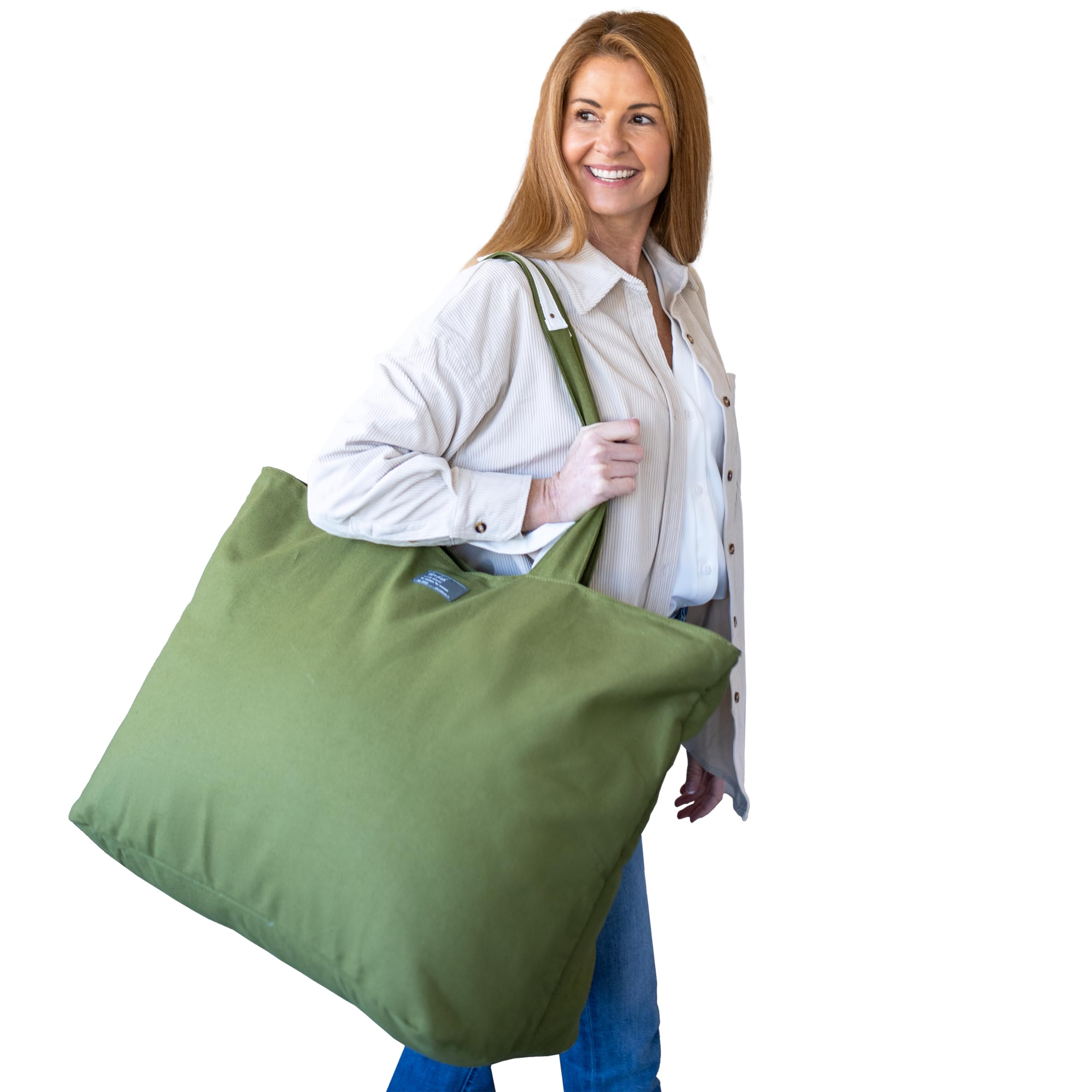 Foundry by Fit + Fresh, All The Things Tote Bag, Luggage, Travel Duffle Bag, Weekender Bags for women, and Beach Bag, Olive