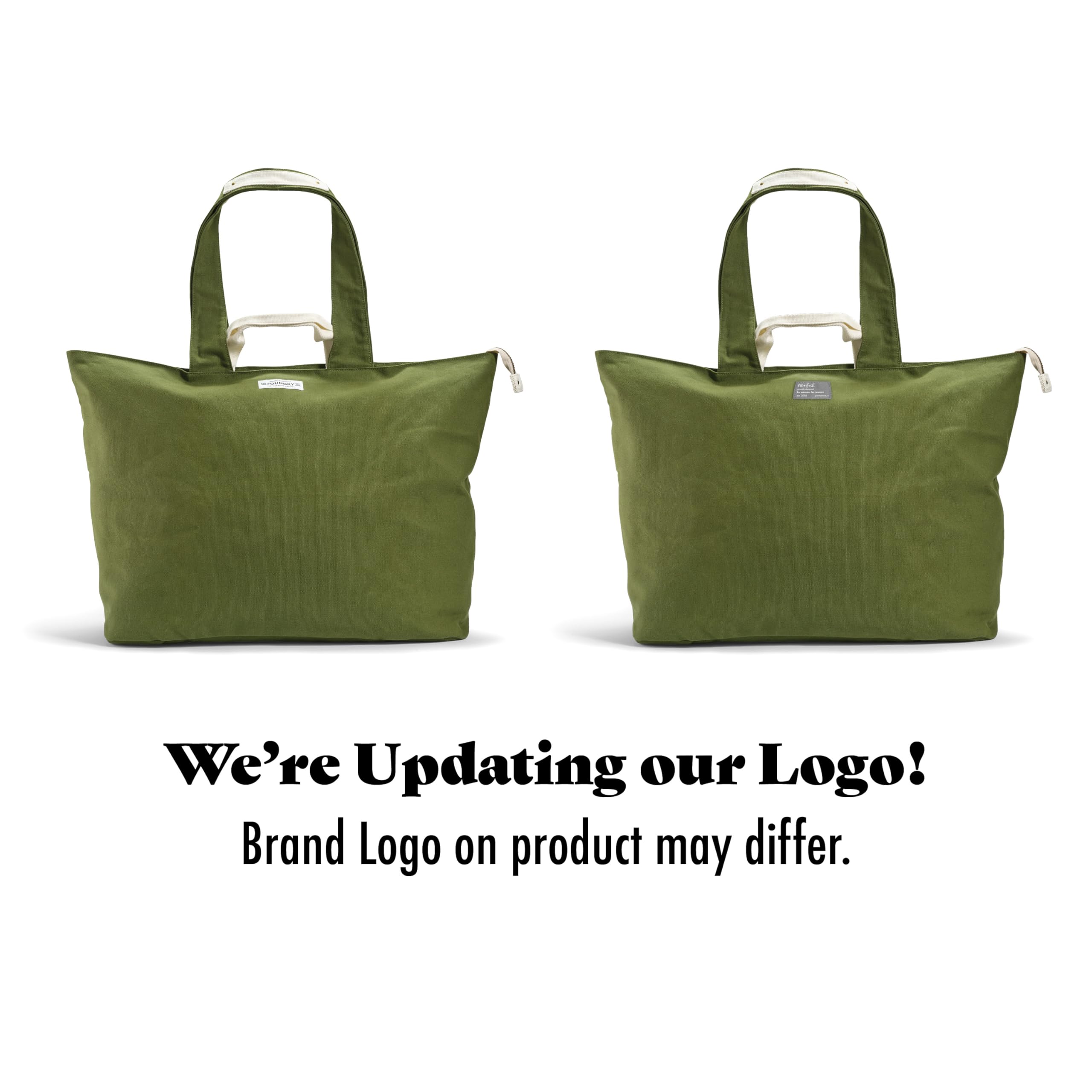 Foundry by Fit + Fresh, All The Things Tote Bag, Luggage, Travel Duffle Bag, Weekender Bags for women, and Beach Bag, Olive