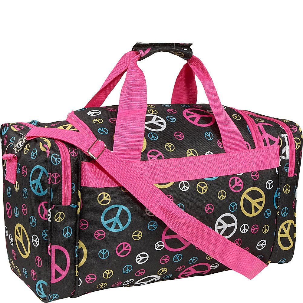 Rockland Duffel Bag, Black, 18.5 in X 10.5 in X 8.5 in