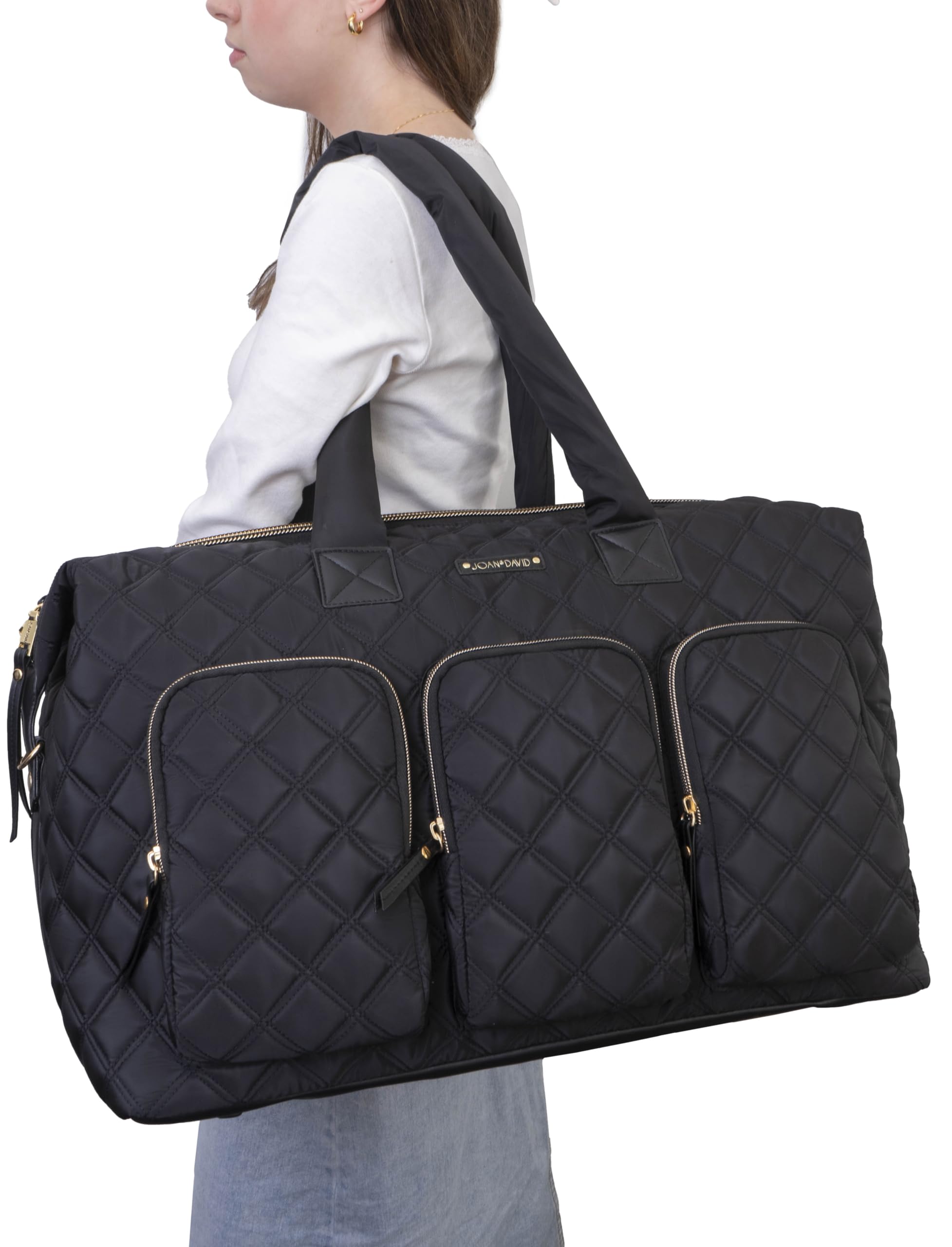 Joan & David Quilted Multi Compartment Travel Tote