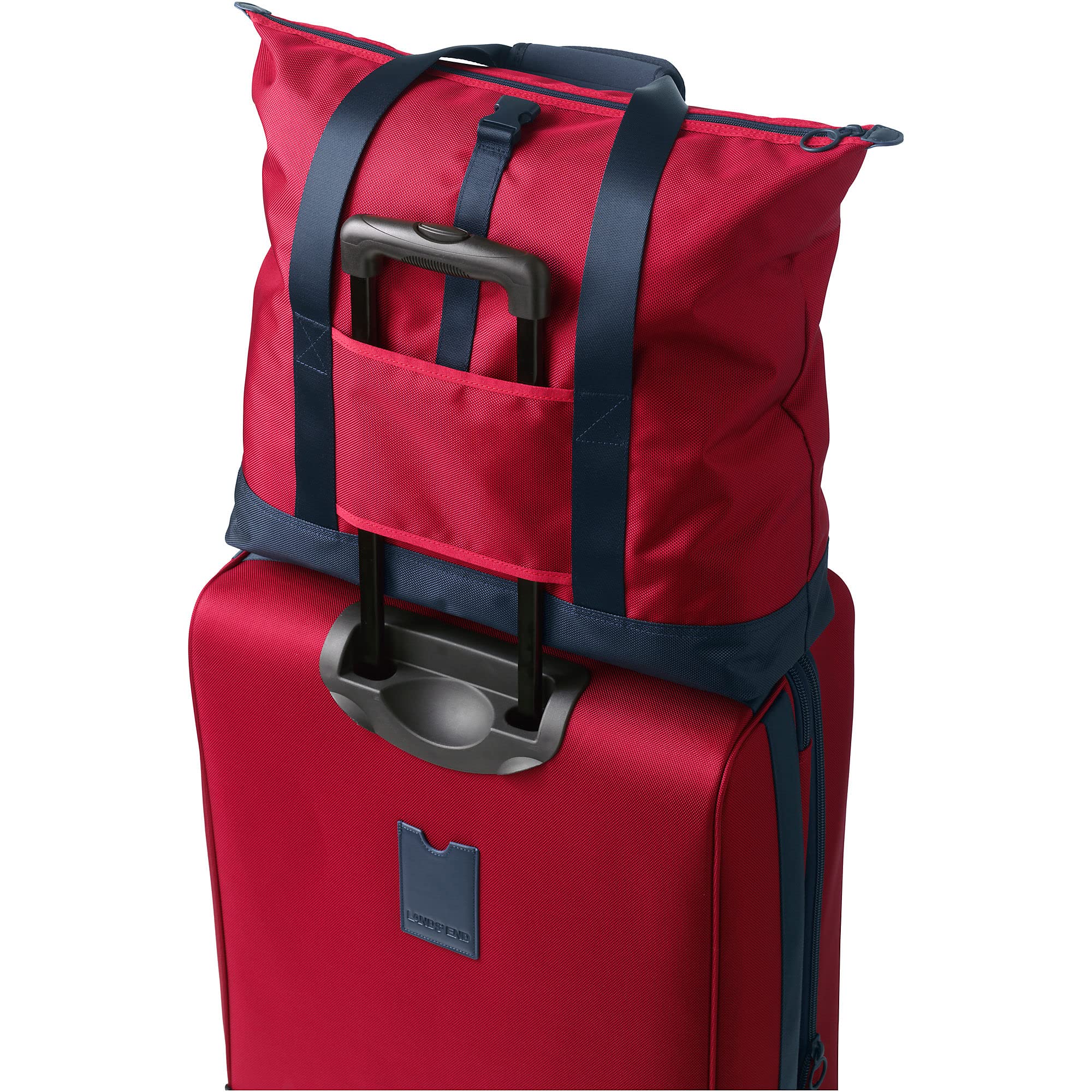 Lands' End Travel Tote Deep Scarlet No SzMedium
