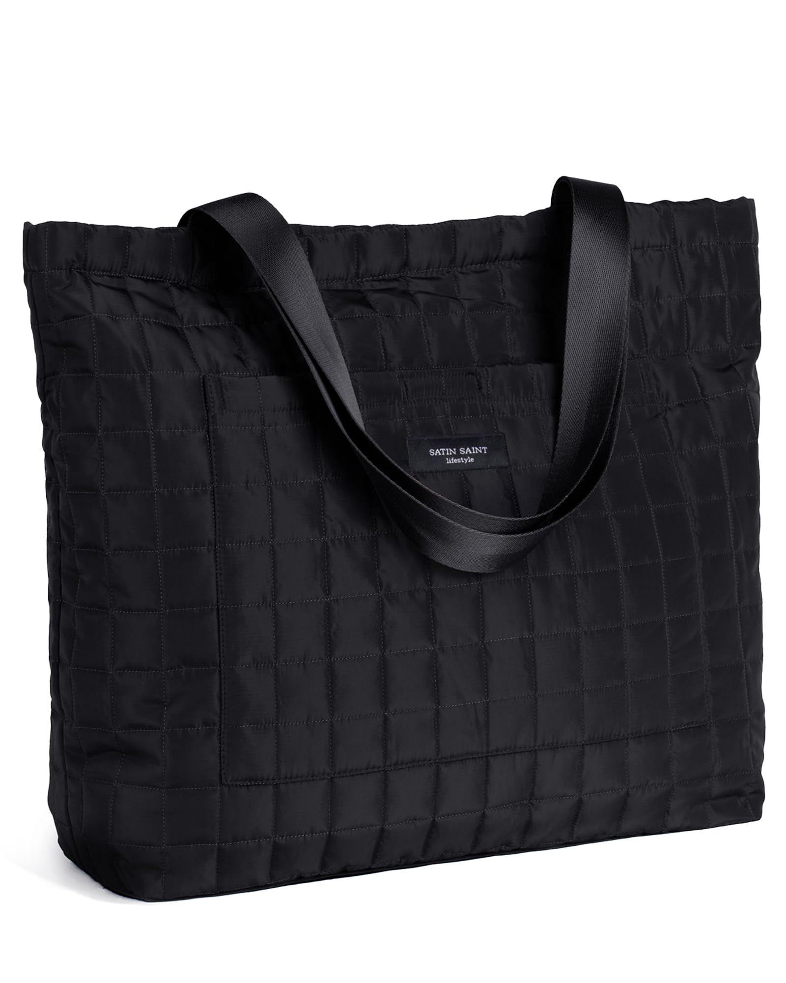 SATIN SAINT lifestyle Large Tote Bag for Women, Travel Tote Bag, Laptop Bag Handbag, Shopping Bag, Lightweight Shoulder Bag for Yoga Gym