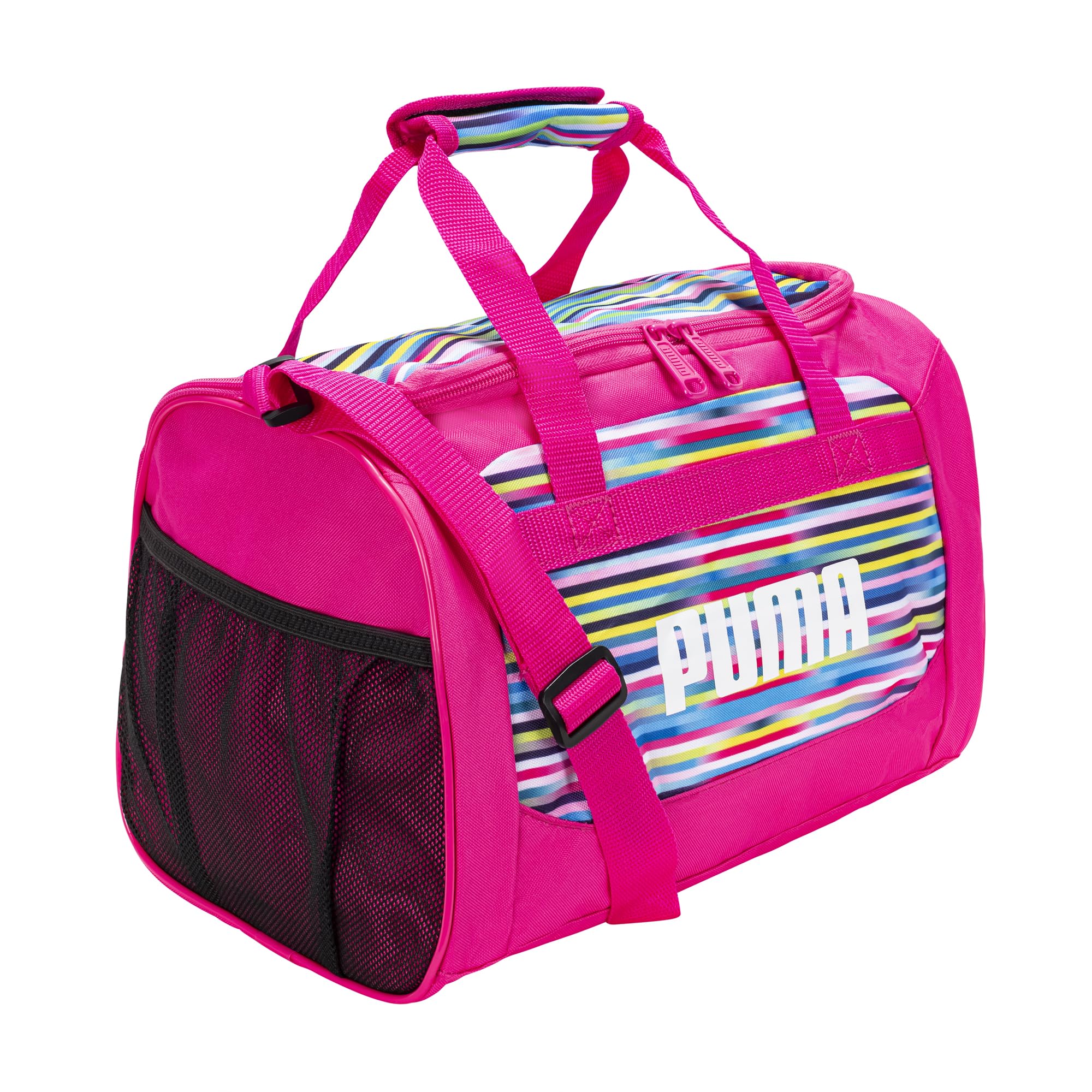 PUMA unisex child Evercat Transformation Jr duffel bags, Pink/Multi, One Size US