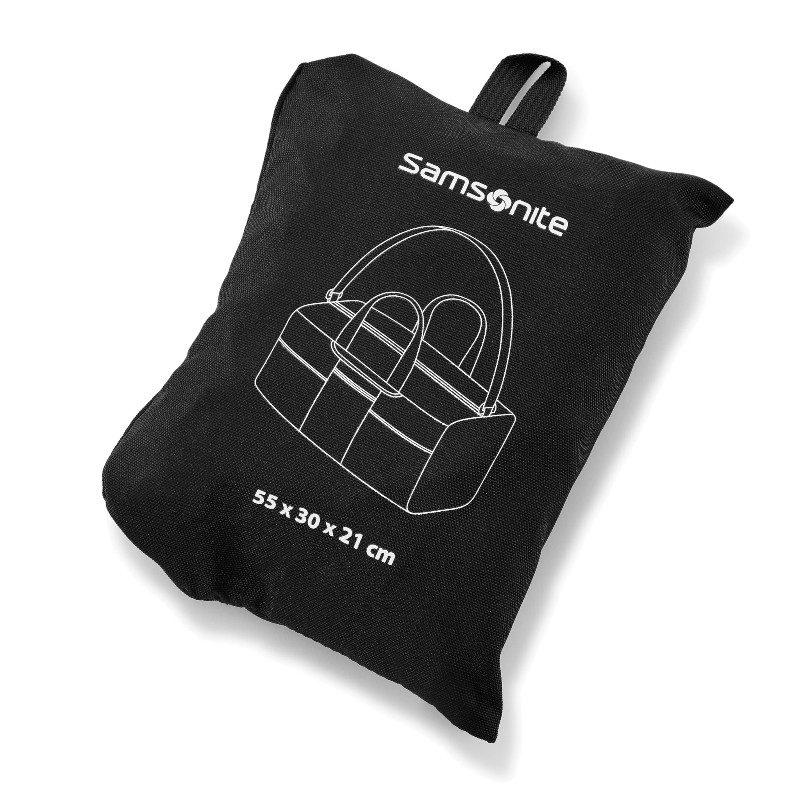 Samsonite Foldaway Packable Duffel Bag, Black, Medium