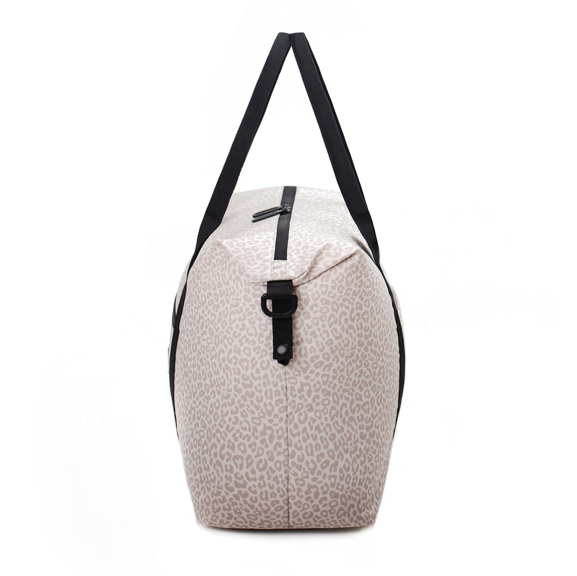 Jadyn Lola Travel Bag, Weekender/Overnight Duffel, Gym Tote Bag for Women (Desert Leopard)