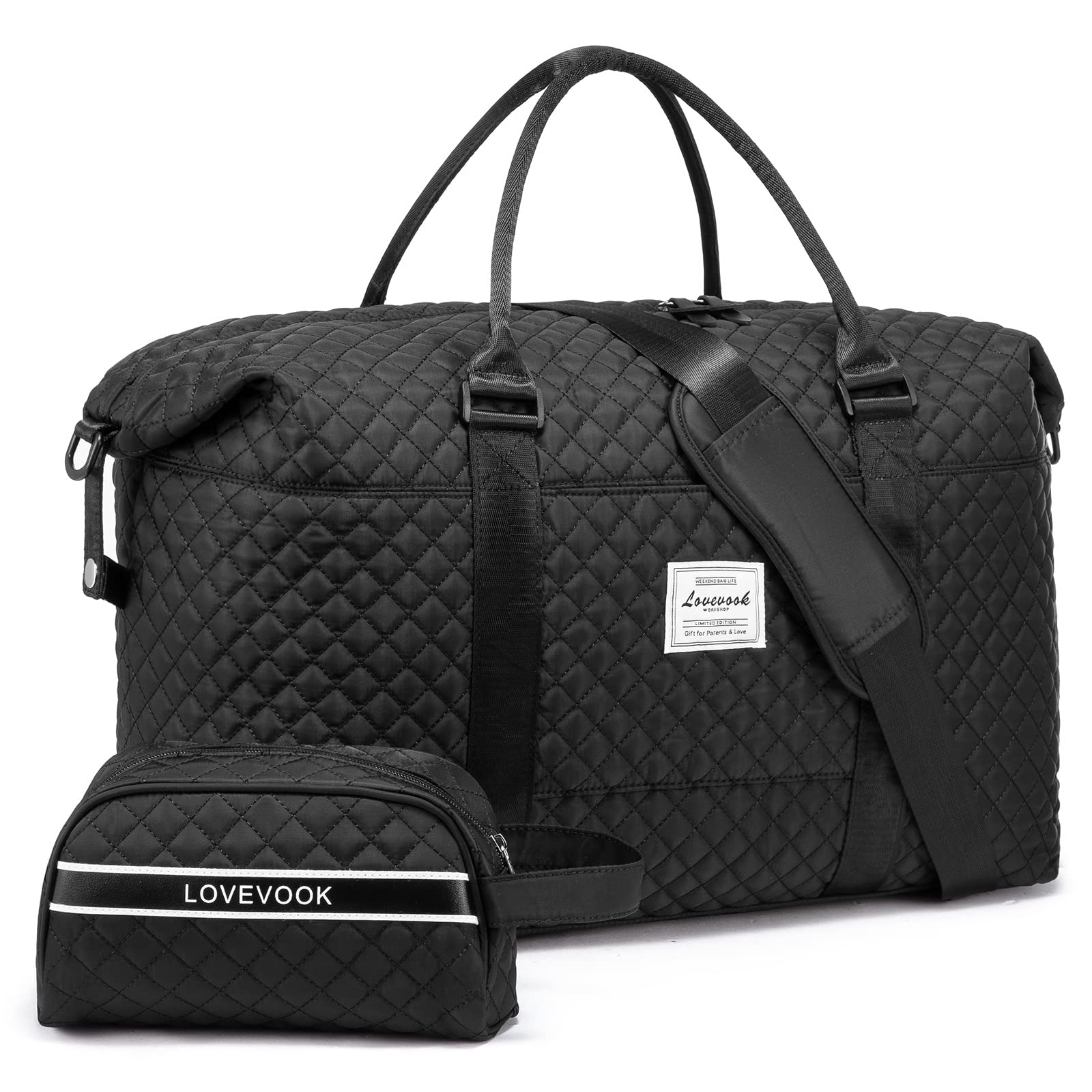 LOVEVOOK Weekender Bag for Women Cute Travel Tote Bag Gym Duffel Bag with Toiletry Bag Carry On Bag Overnight Bag with Wet Pocket Hospital Bag for Labor and Delivery