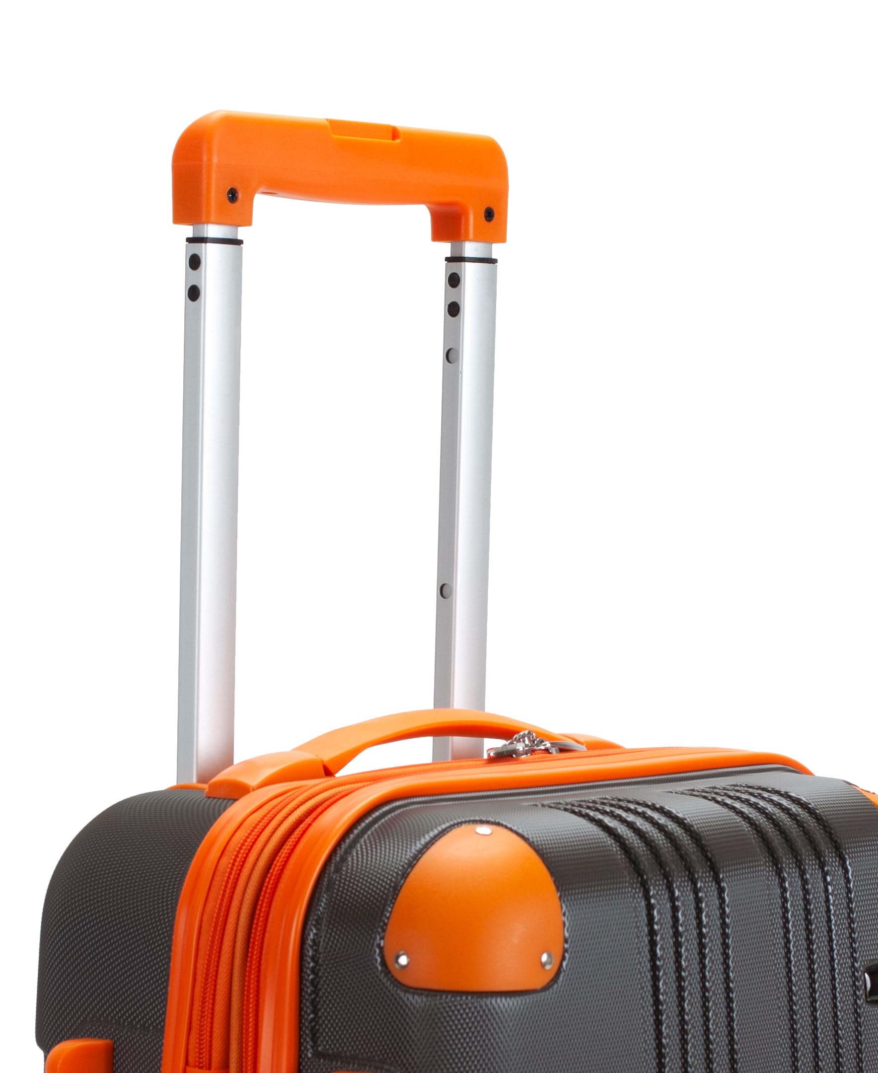 Rockland London Hardside Spinner Wheel Luggage, Charcoal, Carry-On 20-Inch