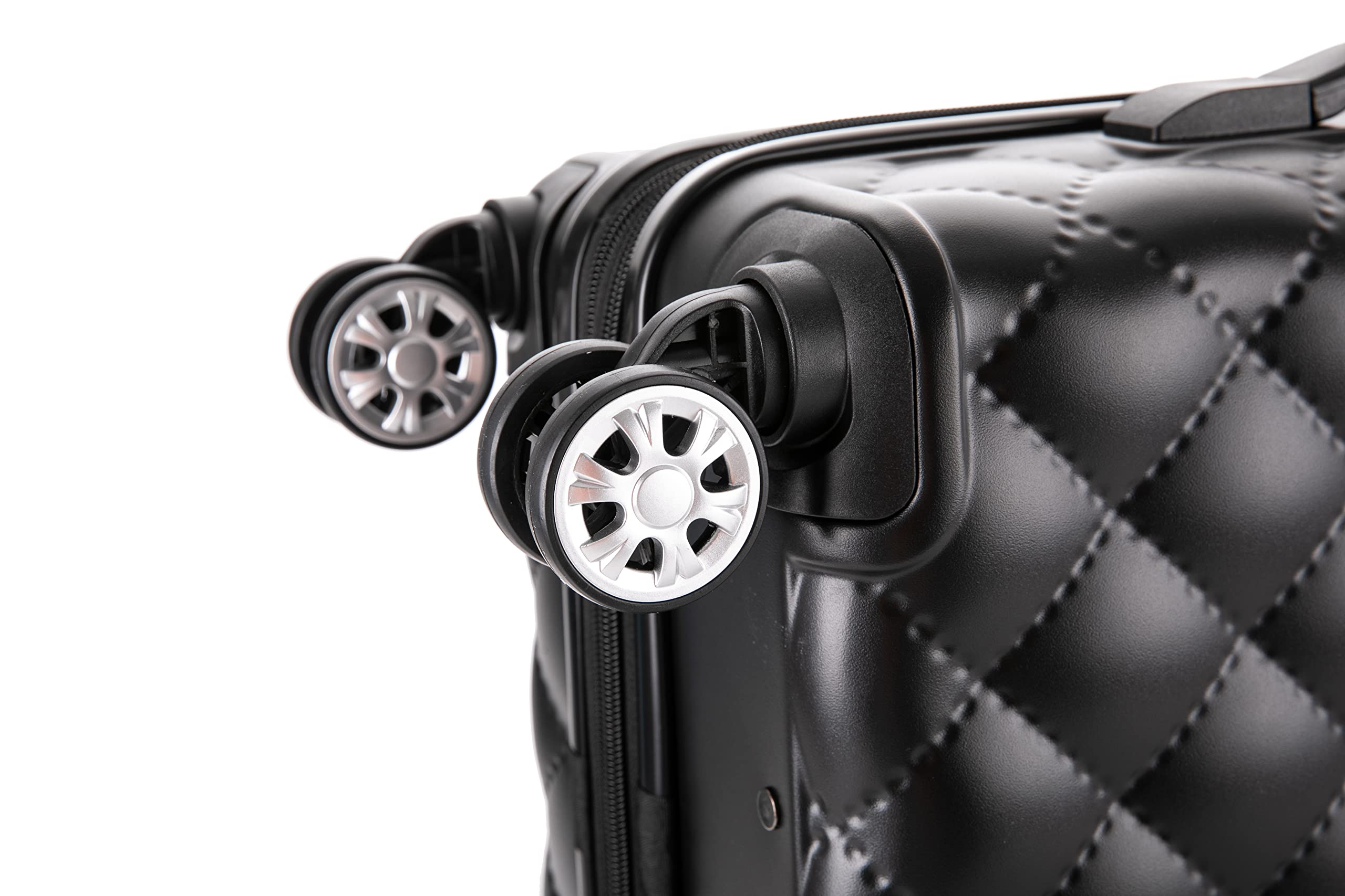 Rockland Melbourne Hardside Expandable Spinner Wheel Luggage, Quilt, Carry-On 20-Inch