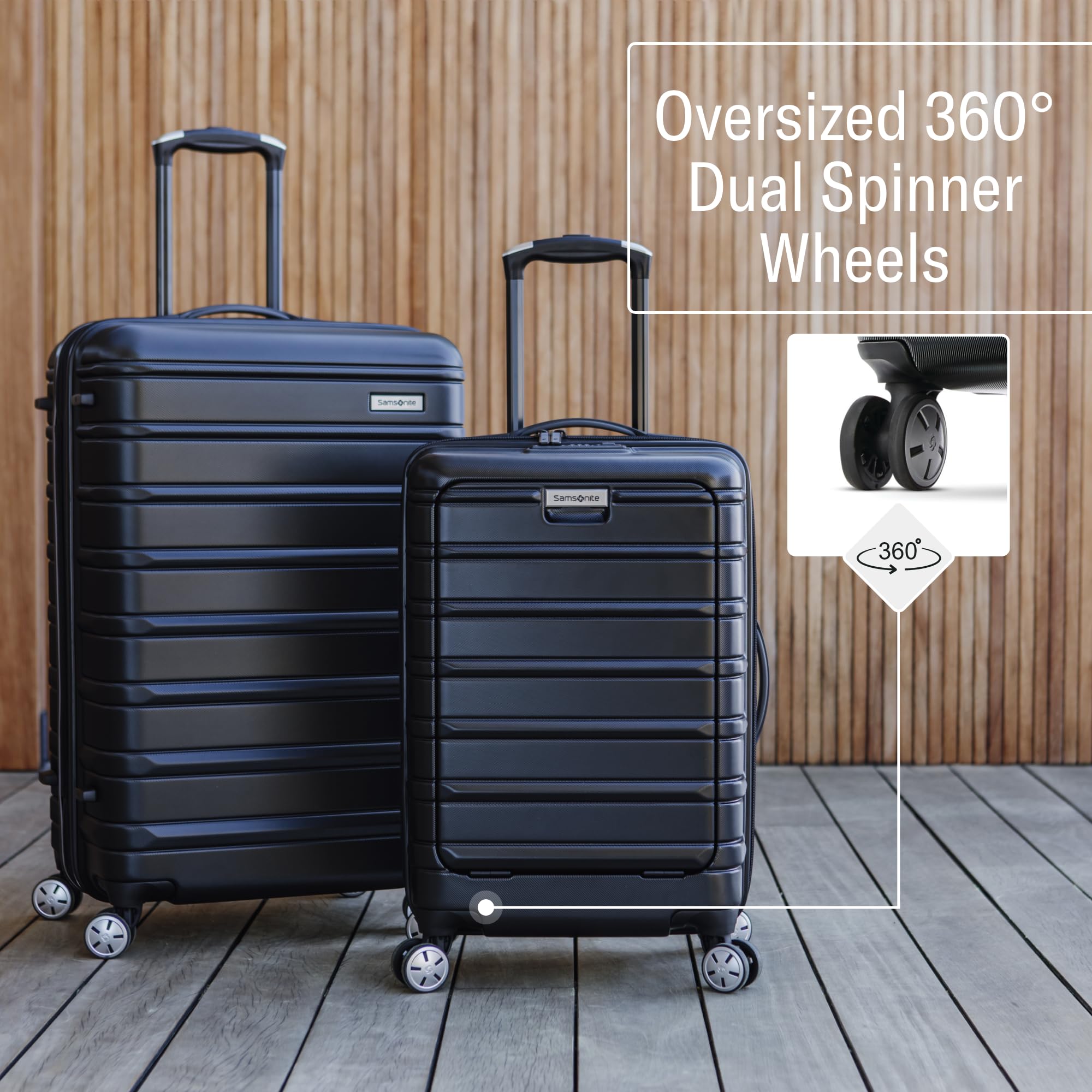Samsonite Omni 2 Hardside Expandable Luggage with Spinner Wheels, 3-Piece Set (20/24/28), Nova Teal
