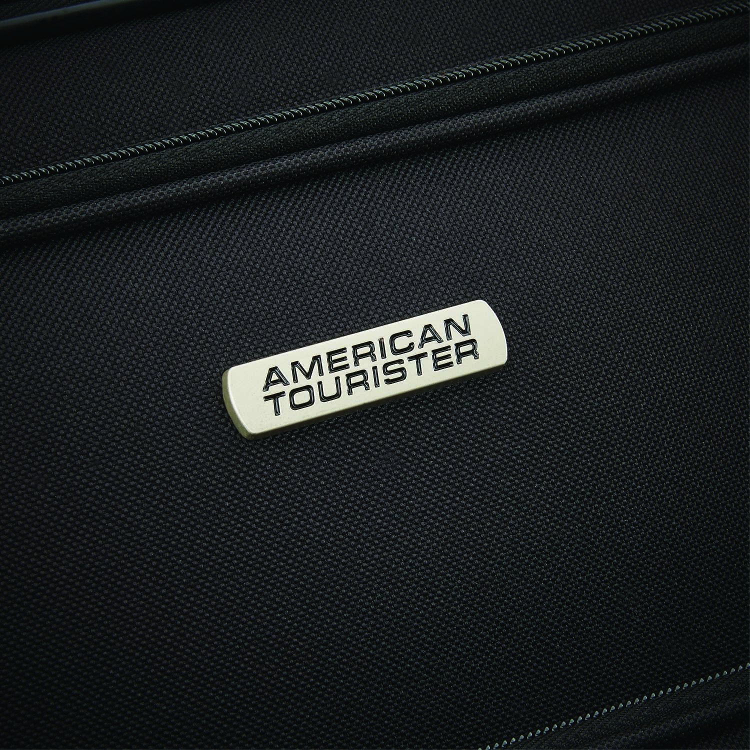 American Tourister Fieldbrook XLT Softside Upright Luggage, Black, 4-Piece Set (BB/DF/21/25)