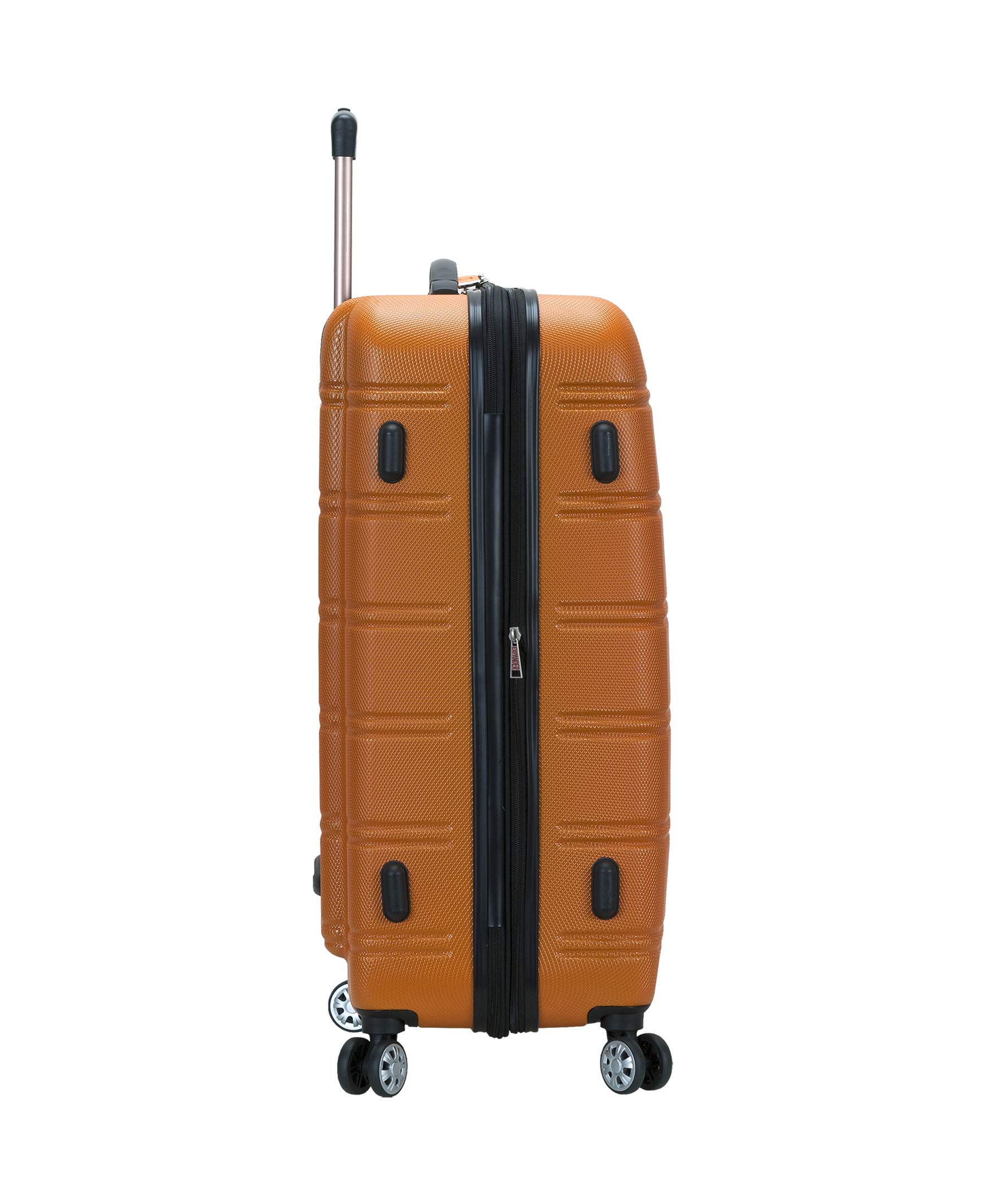 Rockland Melbourne Hardside Expandable Spinner Wheel Luggage, Orange, 2-Piece Set (20/28)